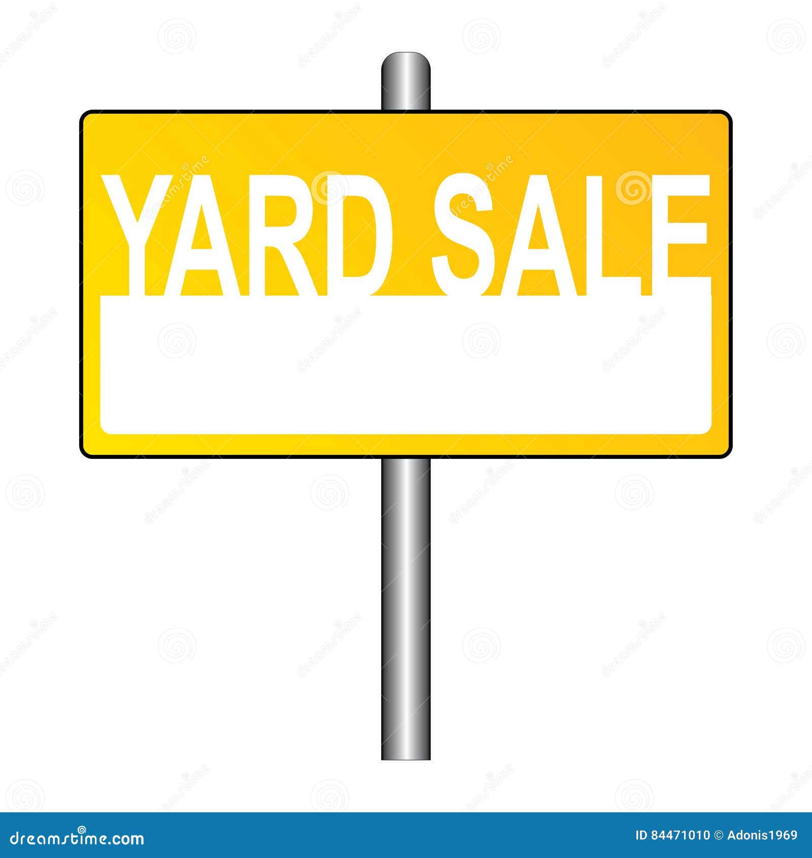 Yard sale sign stock vector. Illustration of colorful - 84471010