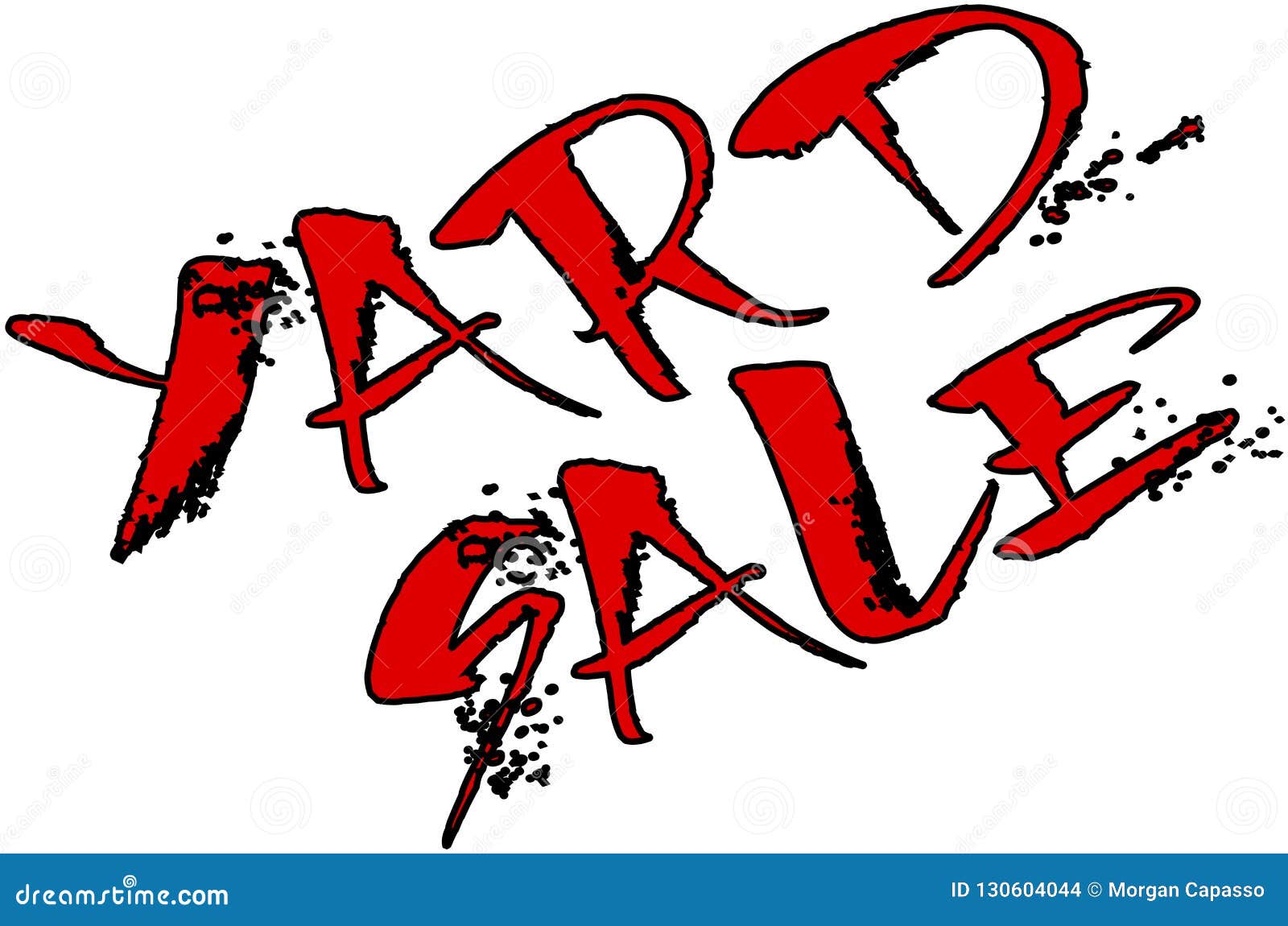 Yard Sale Text Sign Illustration Stock Vector - Illustration of post ...