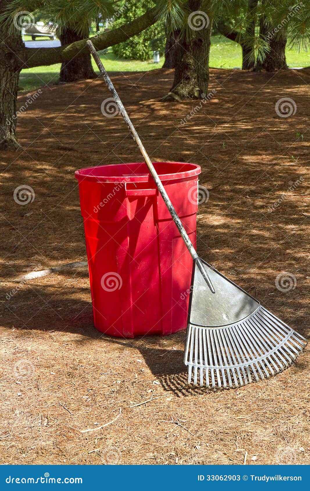 Yard Tools stock image. Image of raking, tree, tool, picking - 33062903