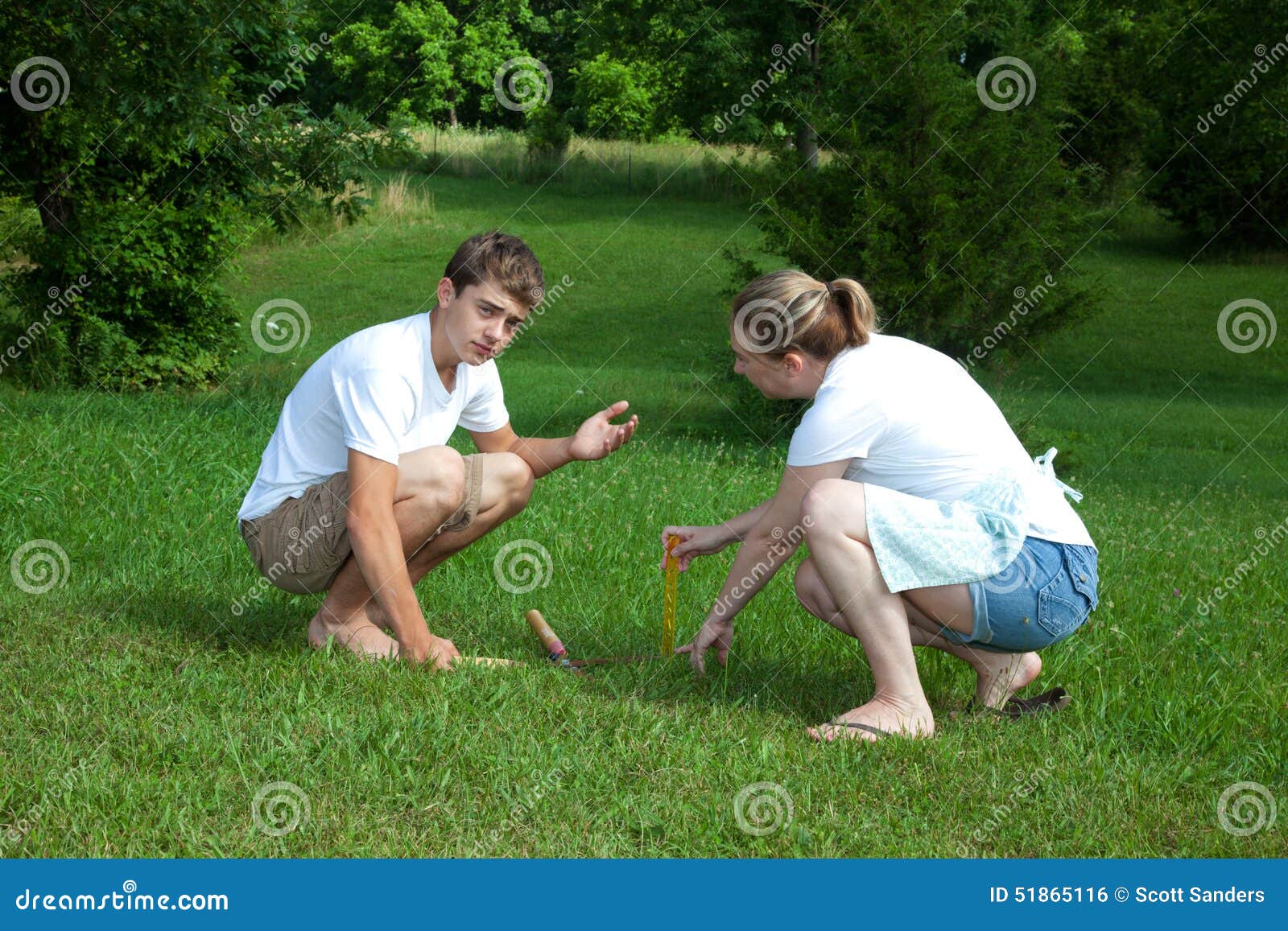 Yard Work stock photo. Image of summer, yard, backyard - 51865116