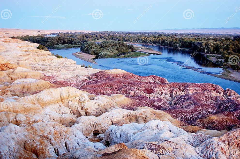 The Yardang landform stock image. Image of rock, scenic - 11278885