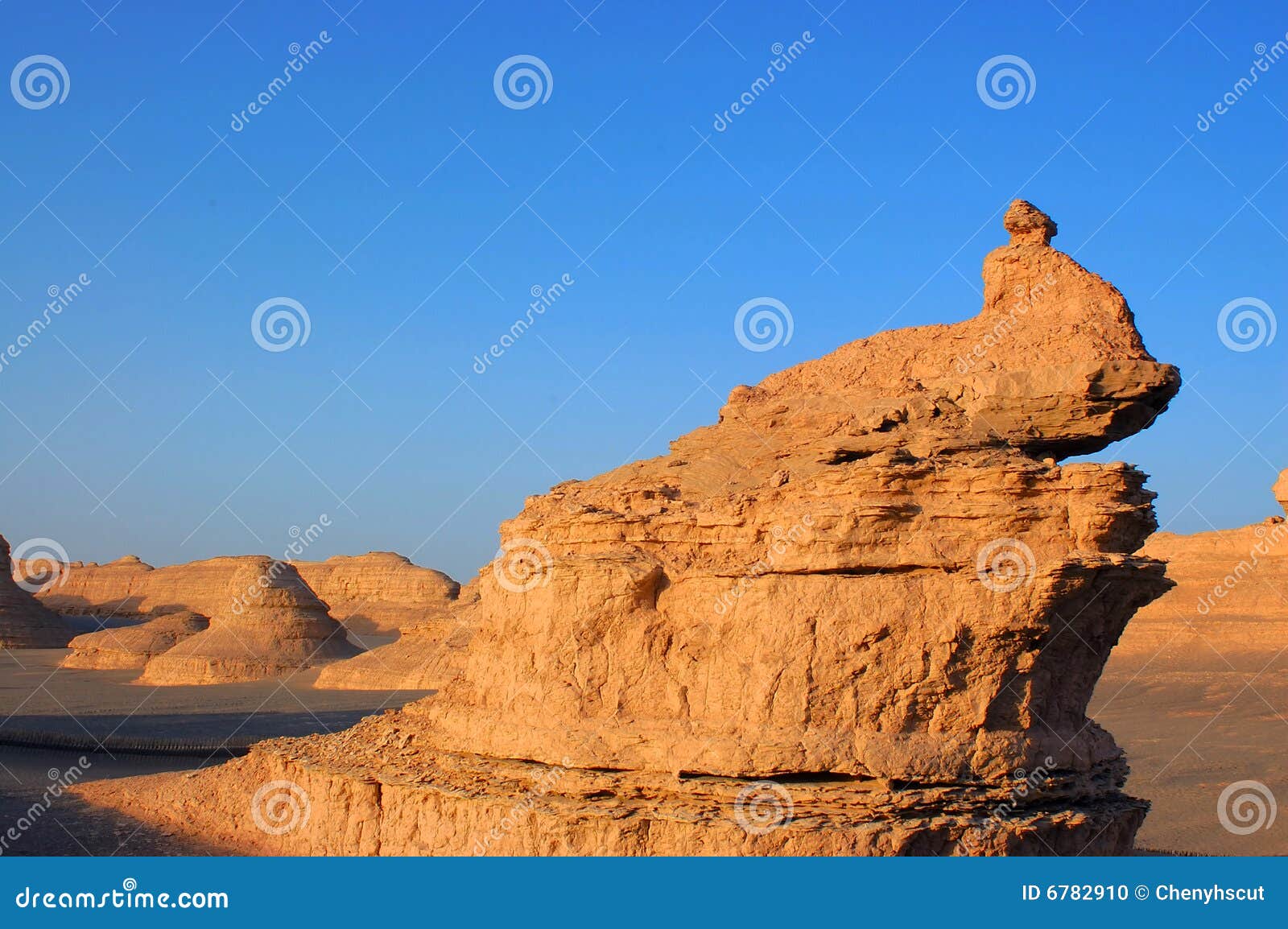 Yardang landform stock photo. Image of natural, color - 6782910