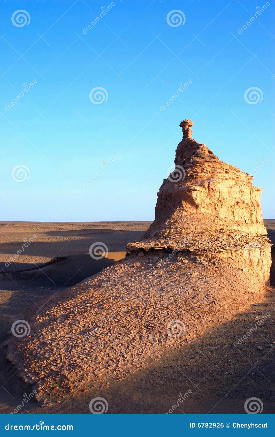 Yardang landform stock photo. Image of shadow, colorful - 6782926