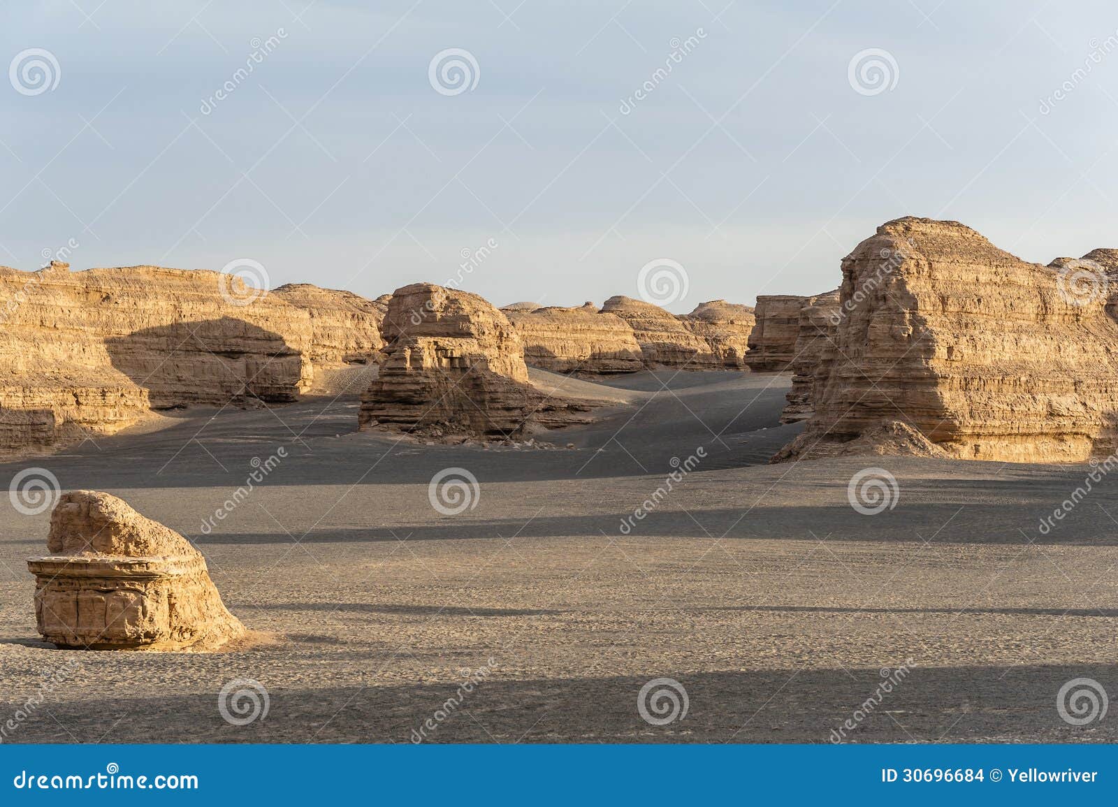 Yardang landform stock photo. Image of isolated, gansu - 30696684