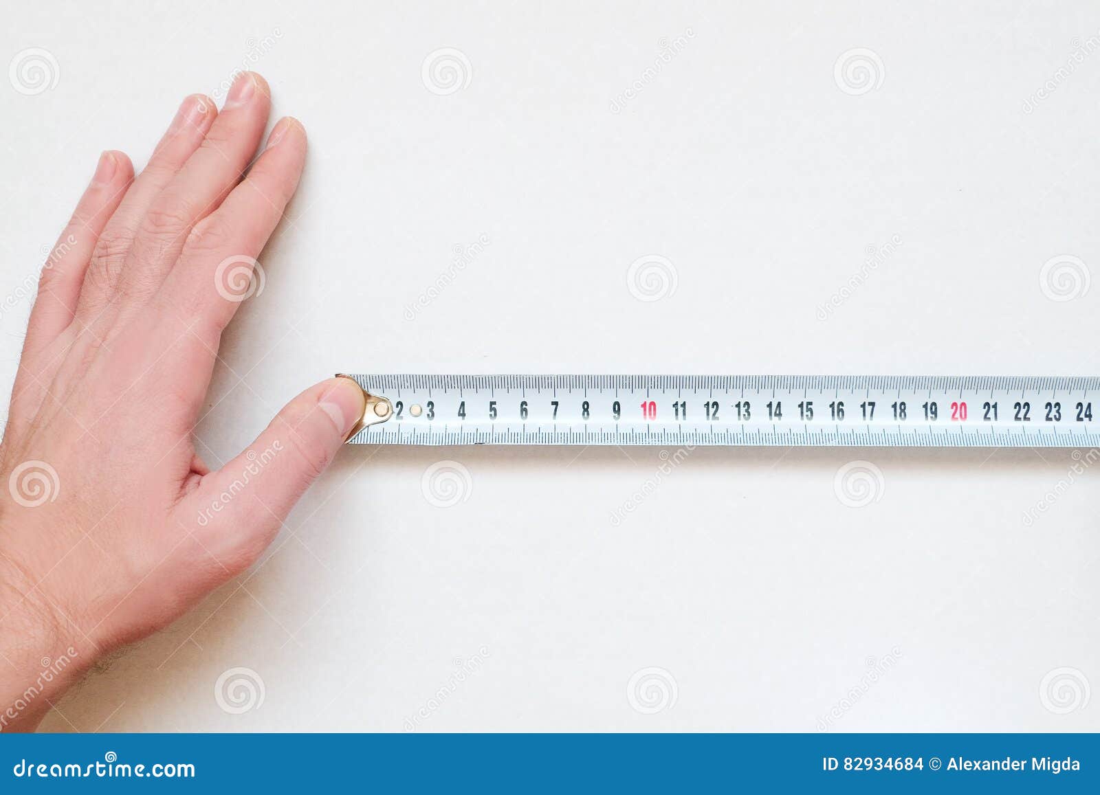 The Yardstick in Human Hand Stock Photo - Image of length, human: 82934684