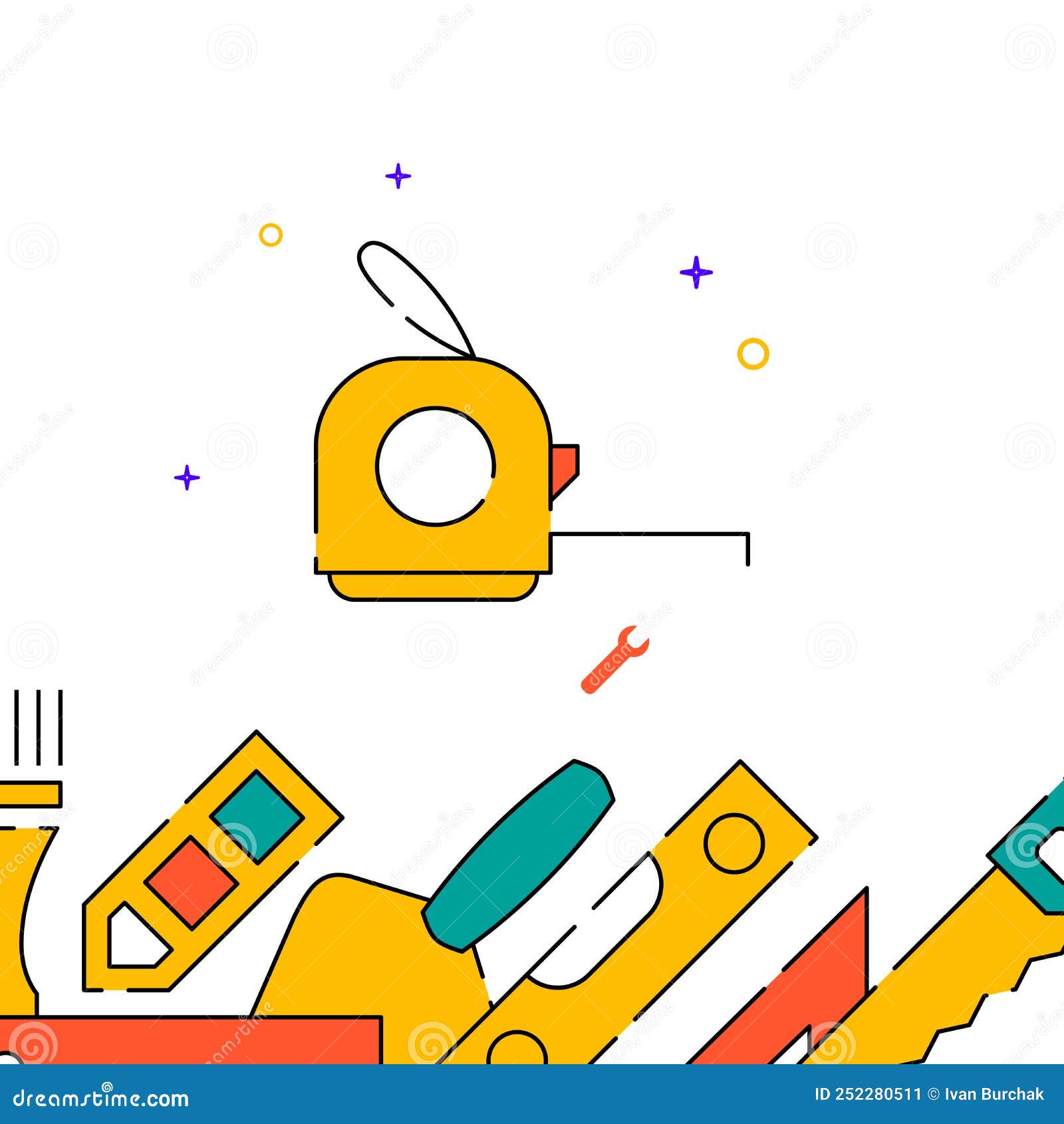 Tool Border Vector Illustration | CartoonDealer.com #13268794