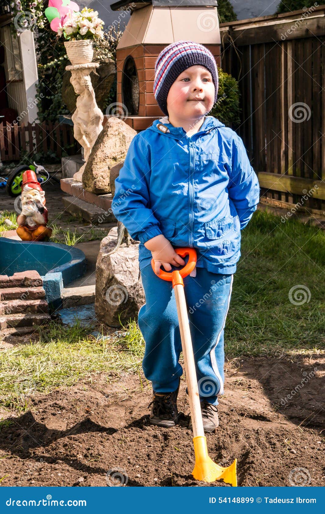 Yardwork stock image. Image of work, rake, garden, young - 54148899