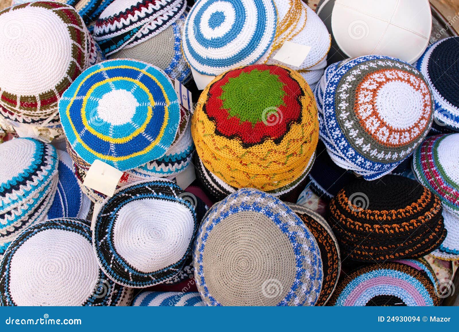 Yarmulke stock photo. Image of pattern, kipah, fabric - 24930094