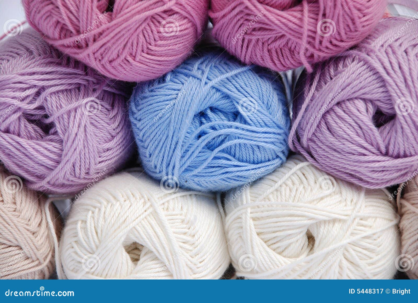 Yarn stock image. Image of light, yarn, ball, handicraft - 5448317