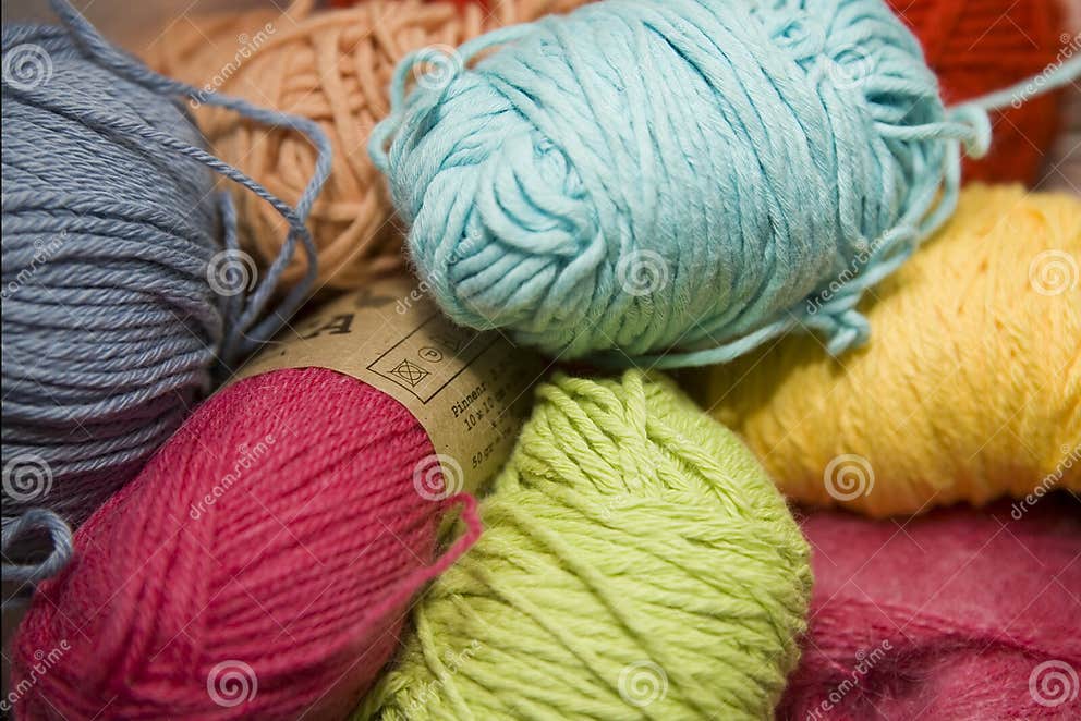 Yarn stock image. Image of horizontal, focus, colourful - 6273423
