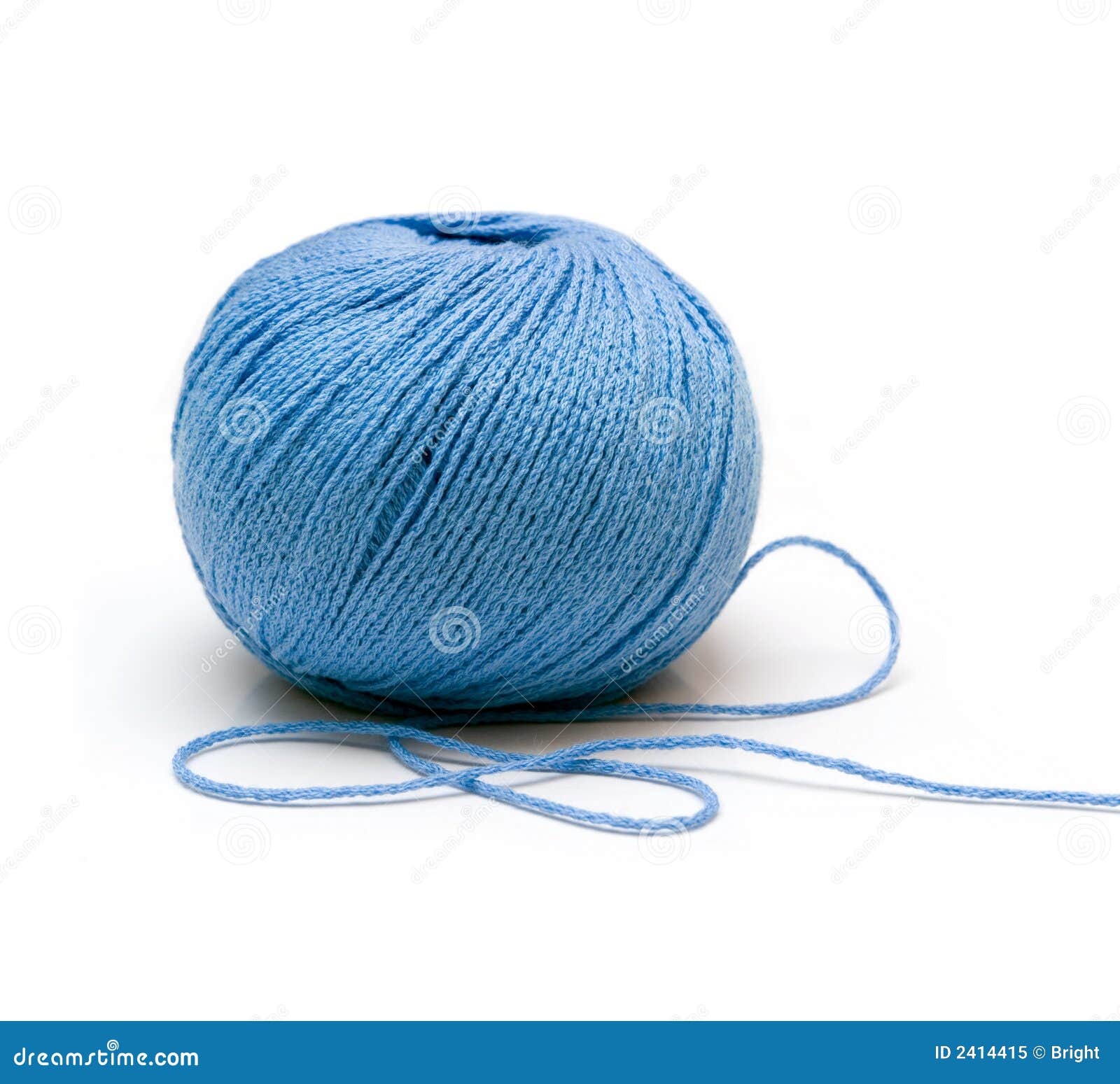 Yarn ball stock image. Image of handicraft, ball, blue - 2414415
