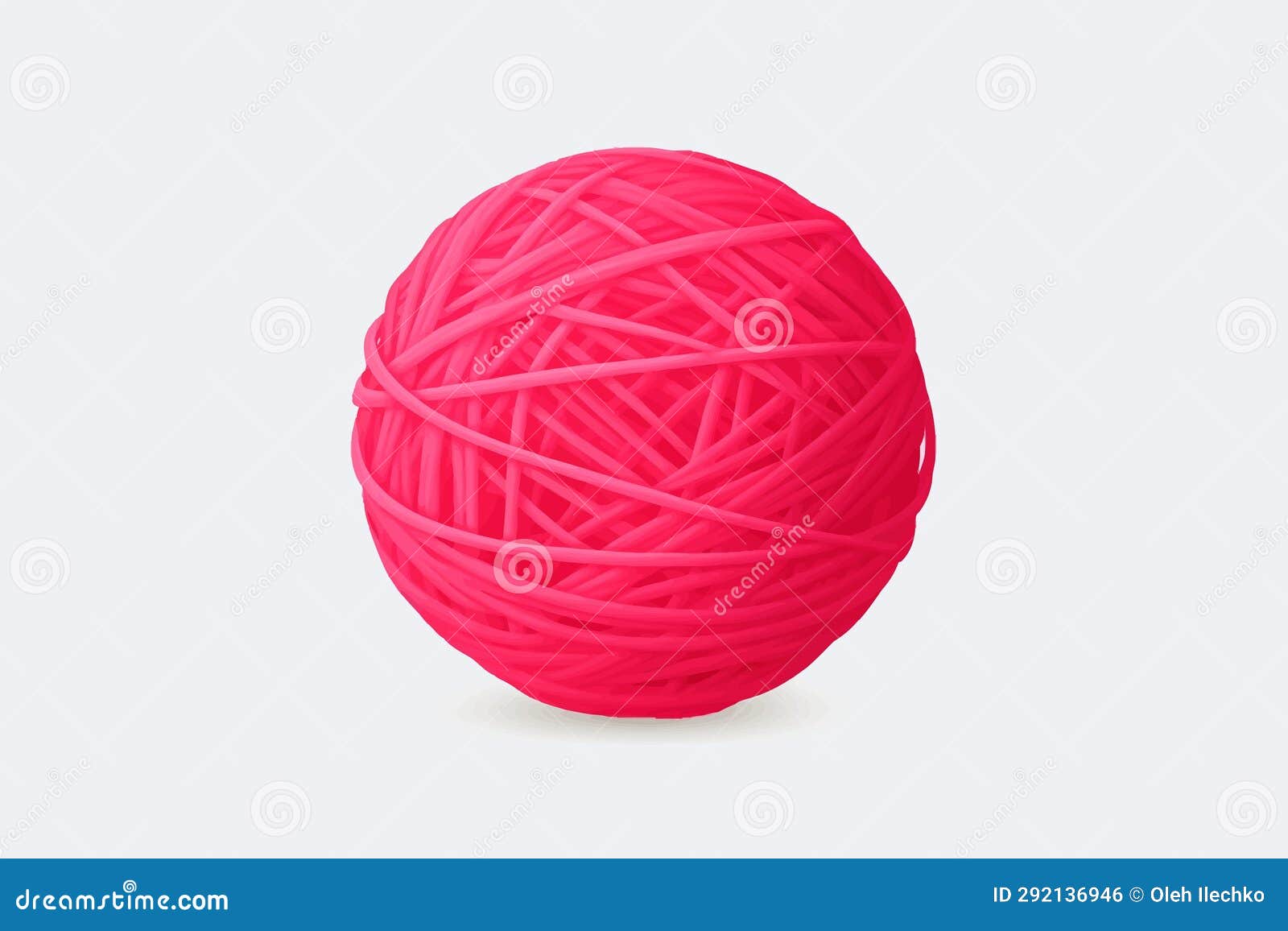 Yarn Ball Vector Flat Minimalistic Isolated Vector Style Illustration ...