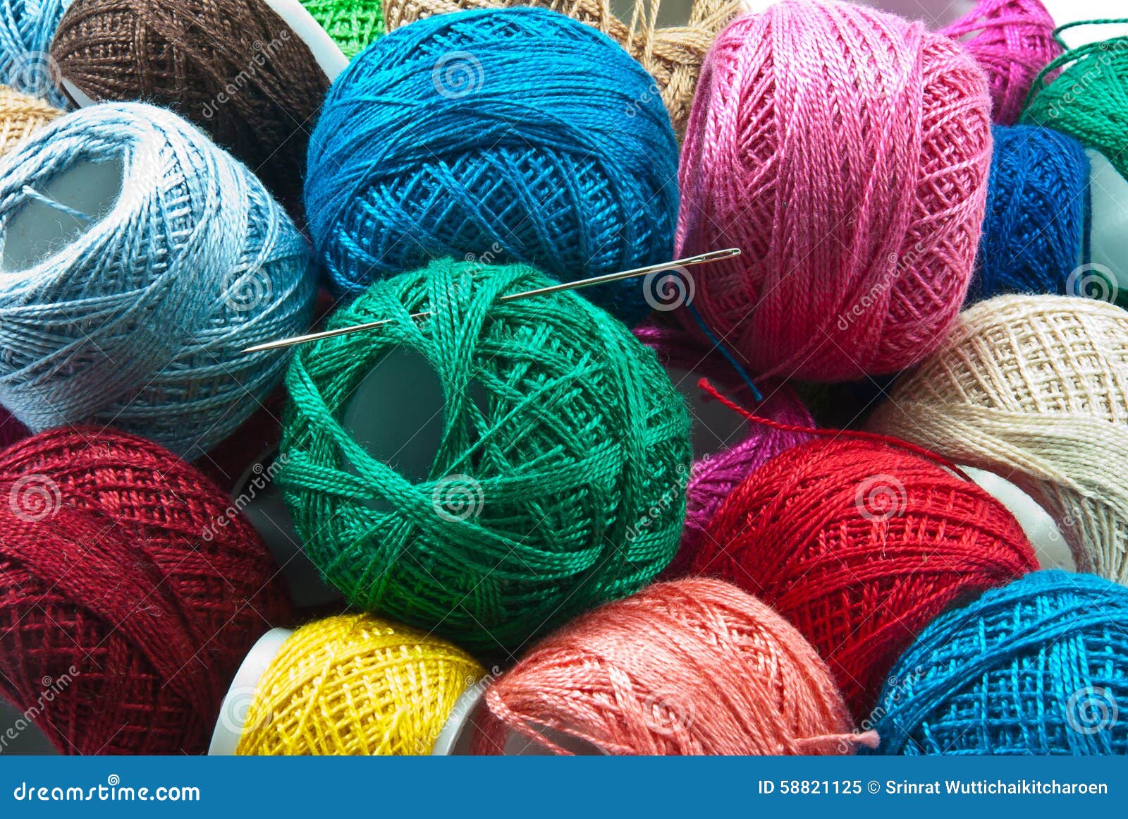 Yarn balls stock image. Image of ball, white, textile - 58821125