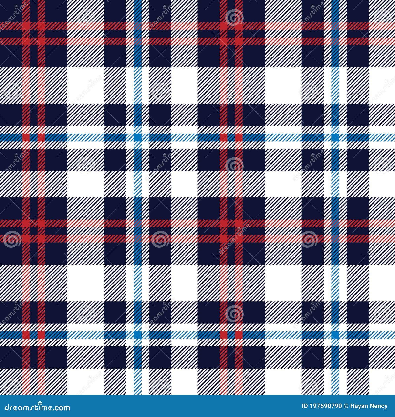 Yarn Dyed Checks pattern stock vector. Illustration of navy - 197690790