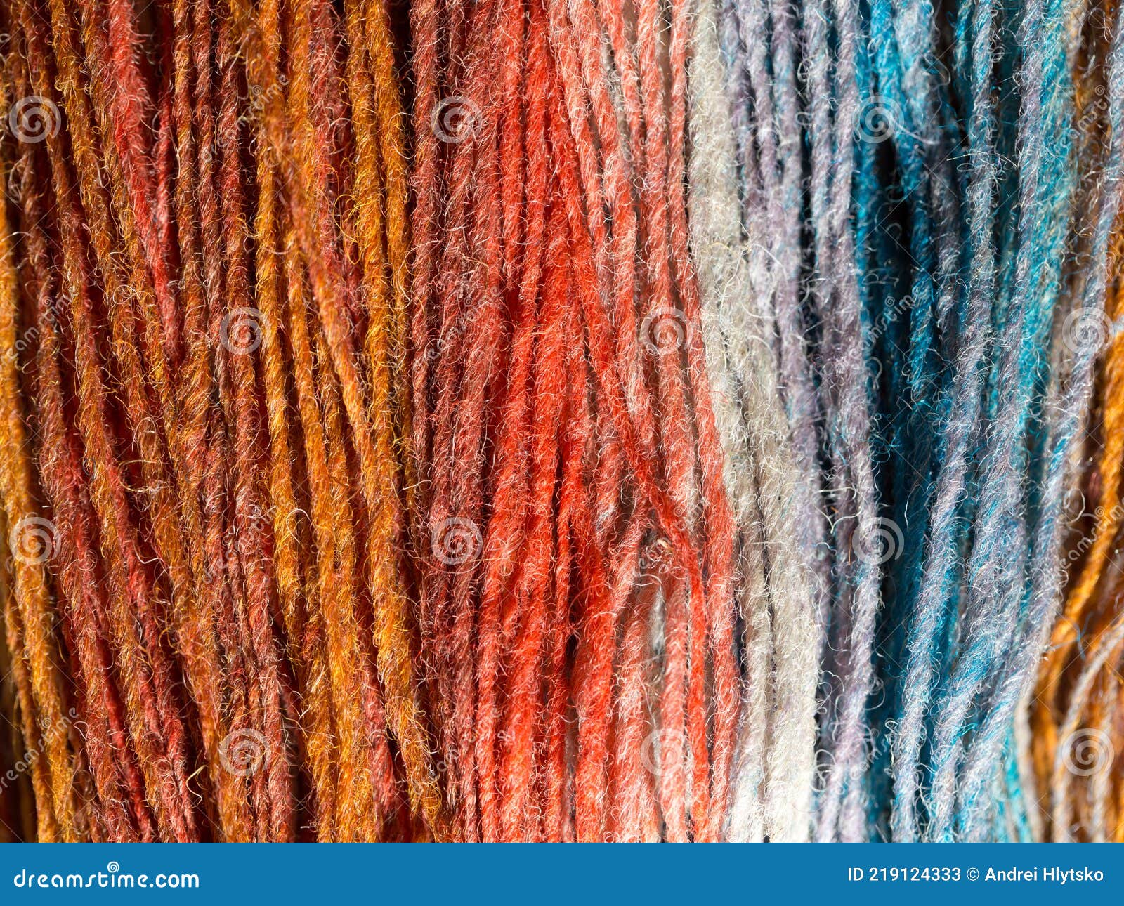 Yarn from Natural Natural Material in Various Colors Stock Image ...