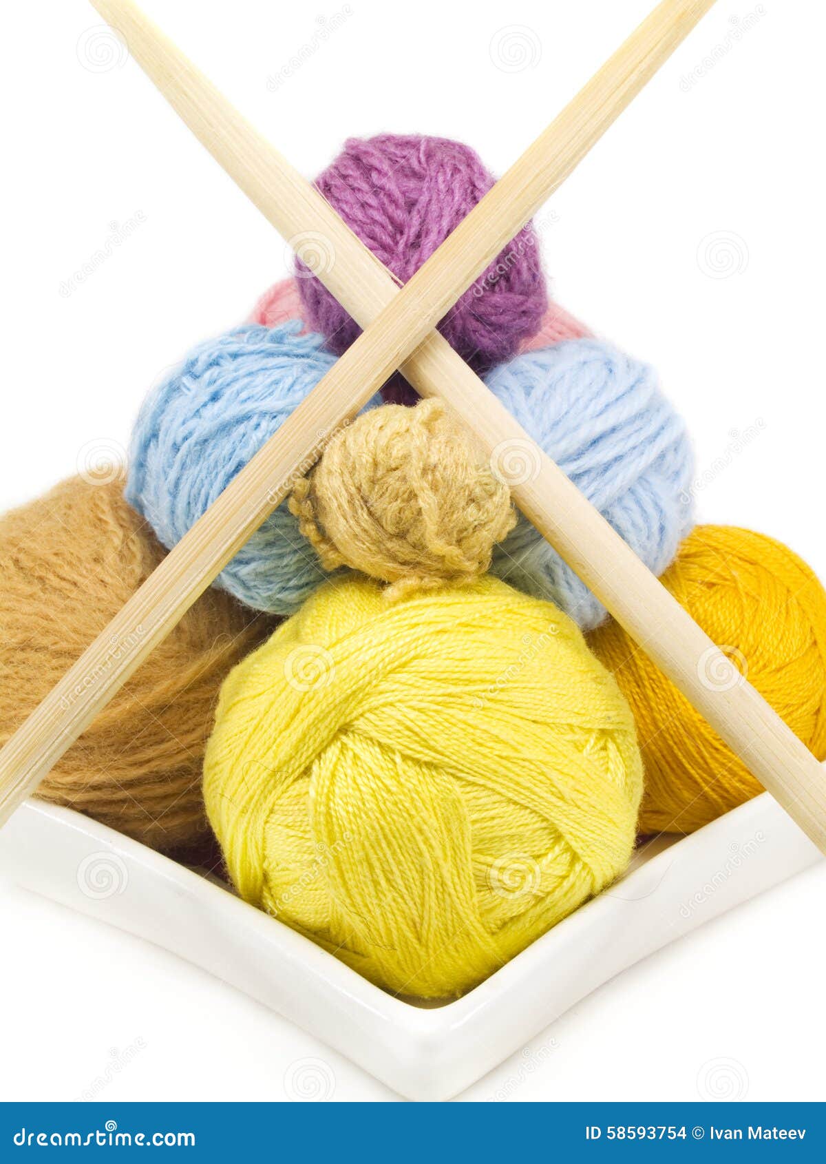 Yarn in a Plate stock photo. Image of objects, food, industry - 58593754