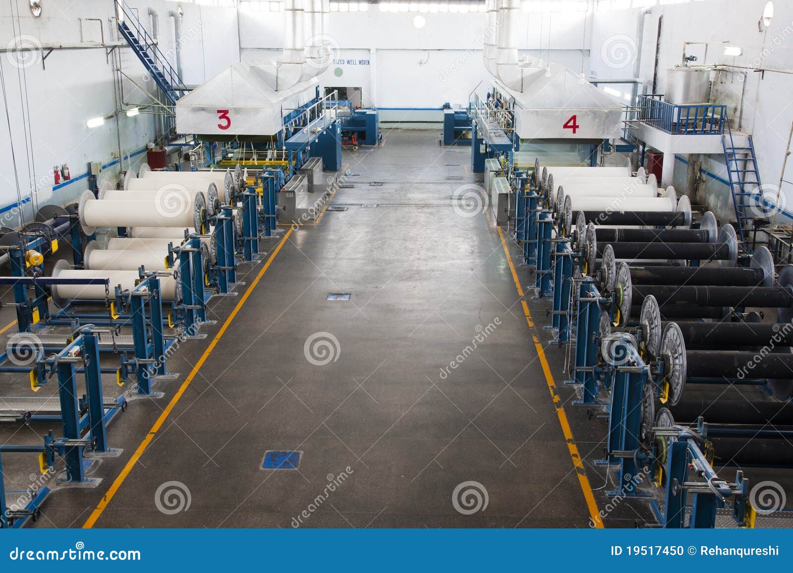 Yarn sizing machine stock photo. Image of mill, machine - 19517450