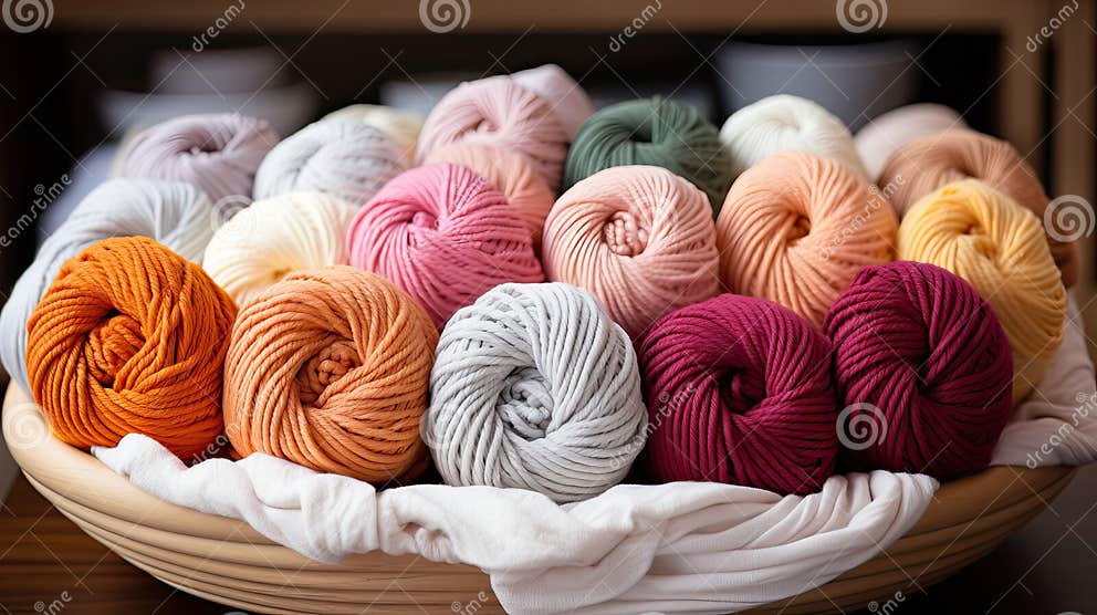 Yarn, Thread, Knitting, Weaving, Wool Stock Photo - Image of skein ...