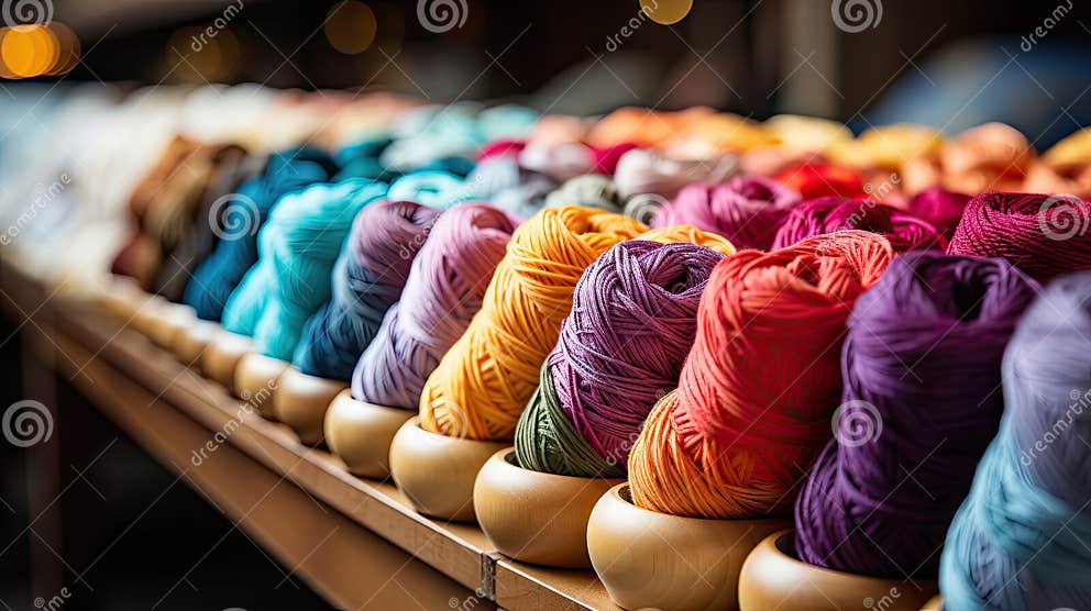 Yarn, Thread, Knitting, Weaving, Wool Stock Illustration - Illustration ...
