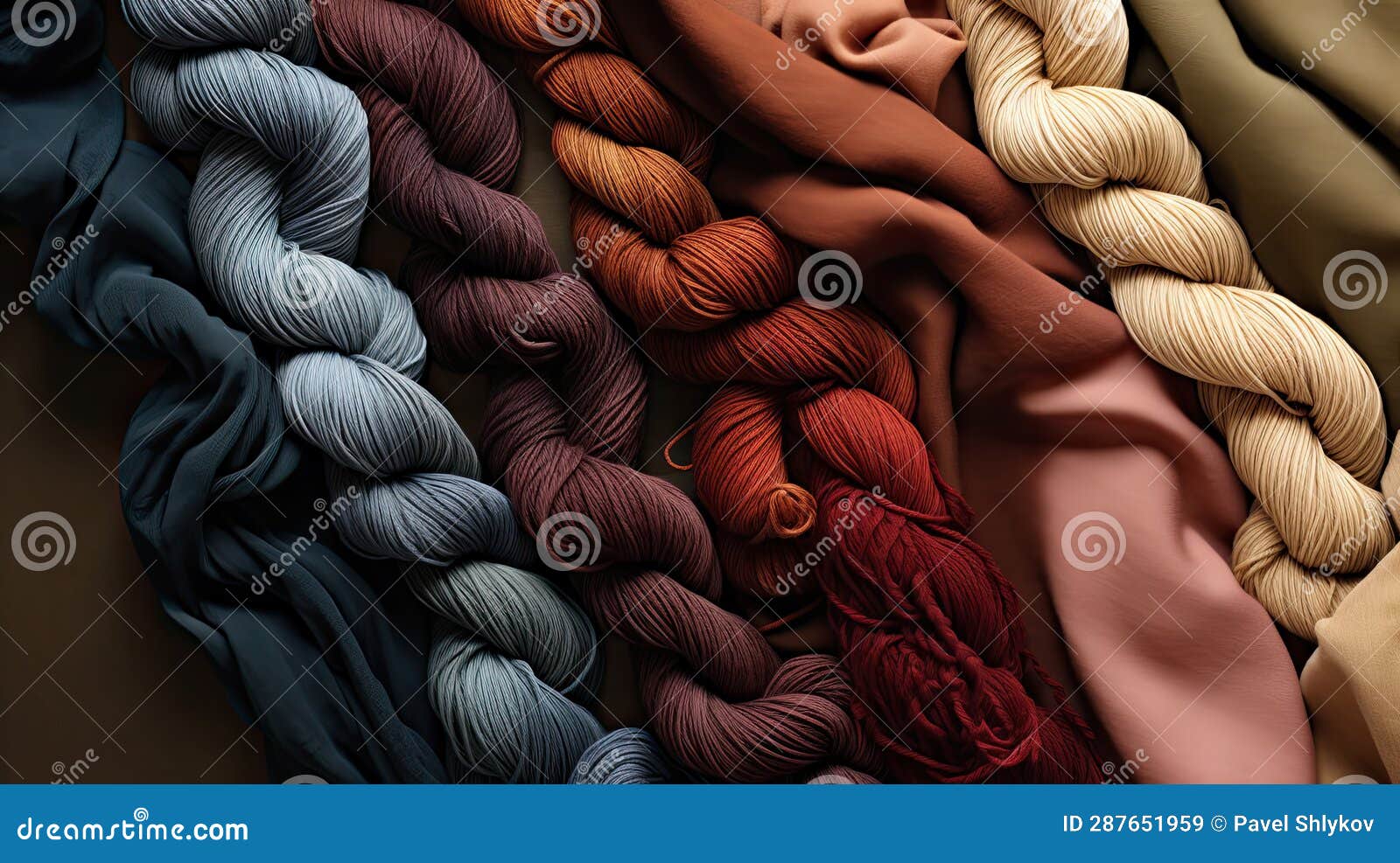 Yarn, Thread, Knitting, Weaving, Wool Stock Illustration - Illustration ...