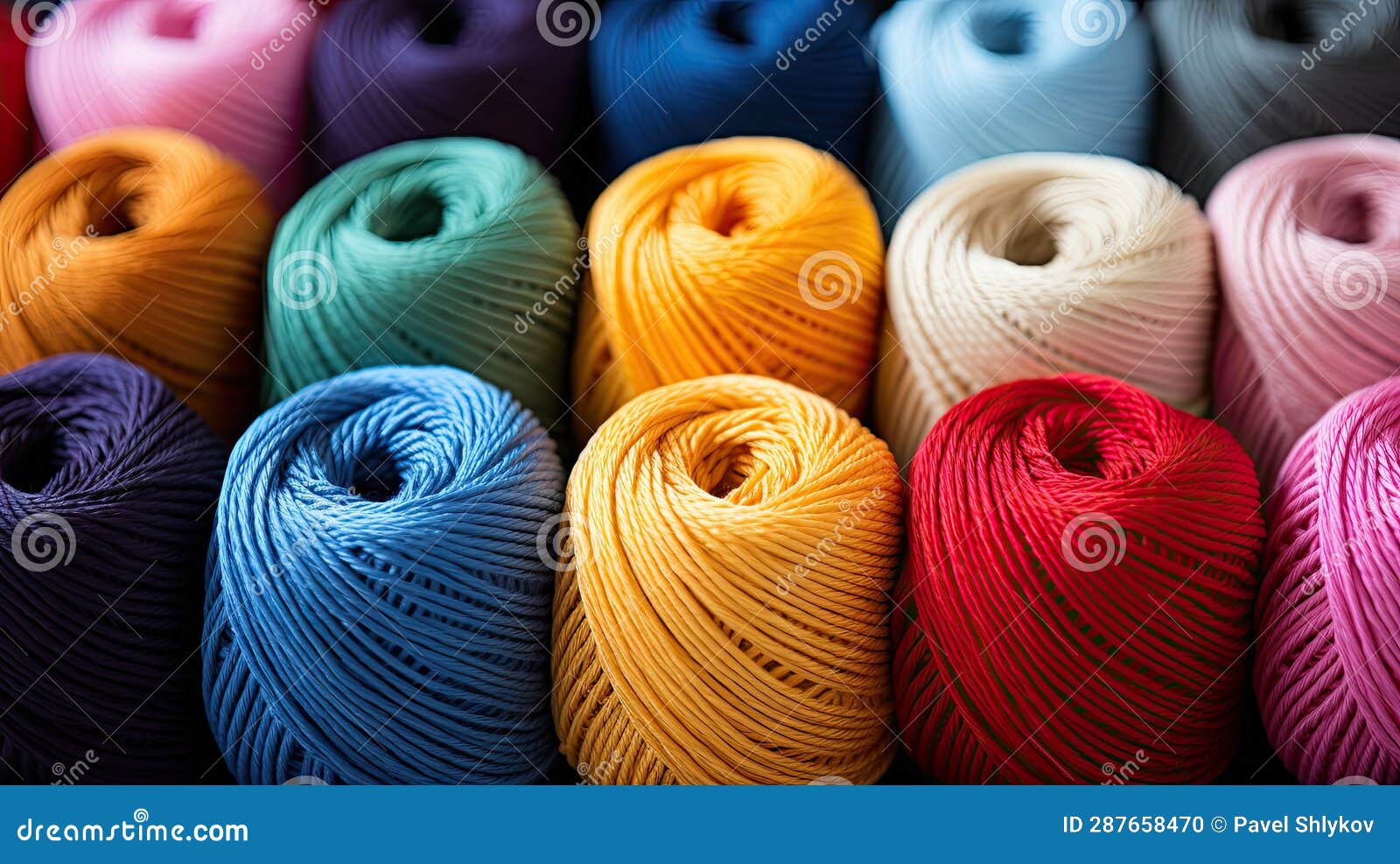 Yarn, Thread, Knitting, Weaving, Wool Stock Photo - Image of colorful ...