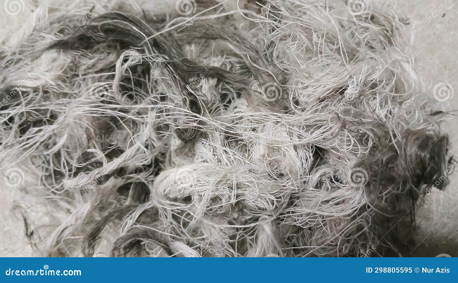 Yarn Waste is Generated from Textile Factories Stock Image - Image of ...