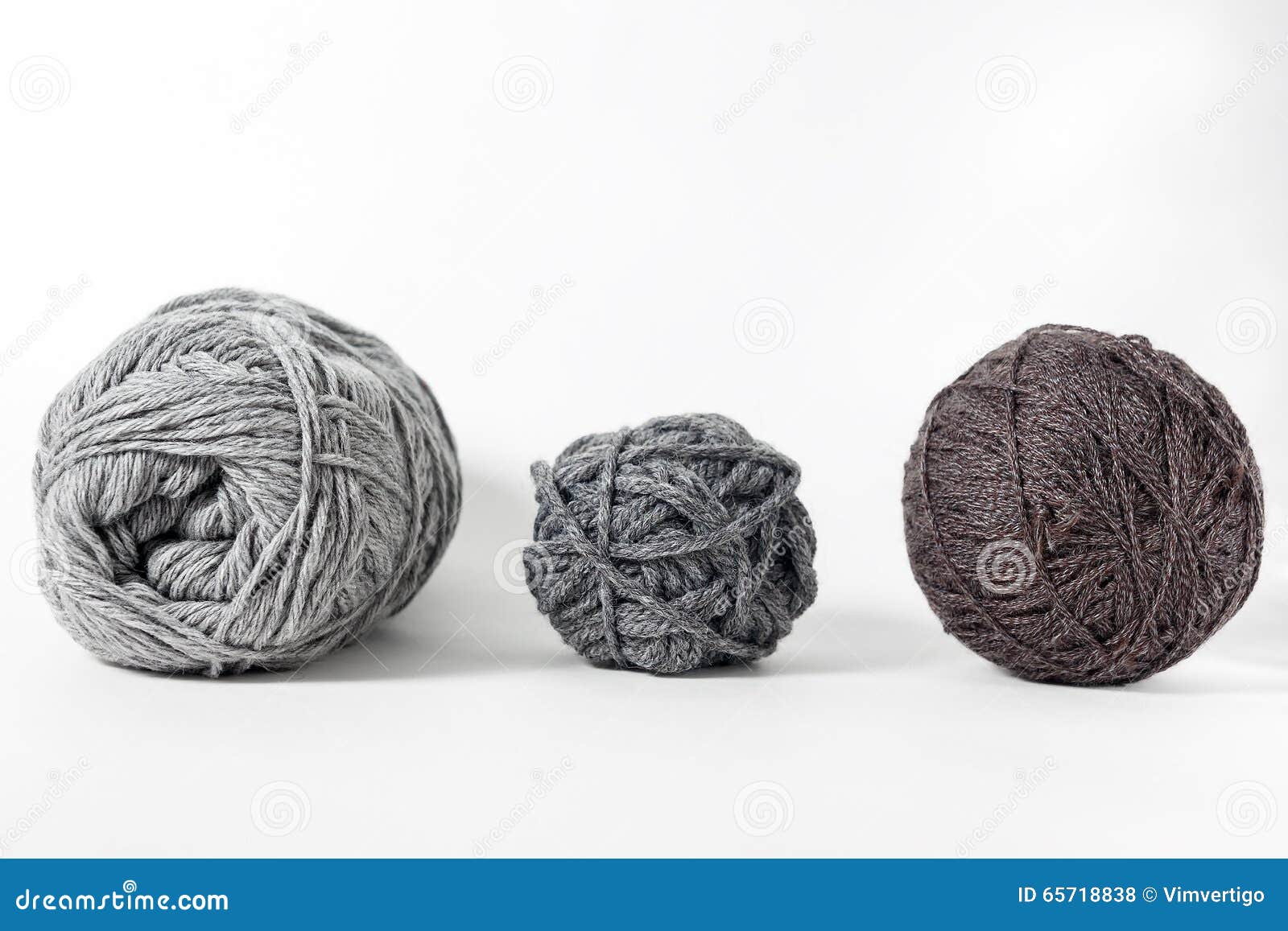 Yarn of Wool Isolated on White Background Stock Photo - Image of ...