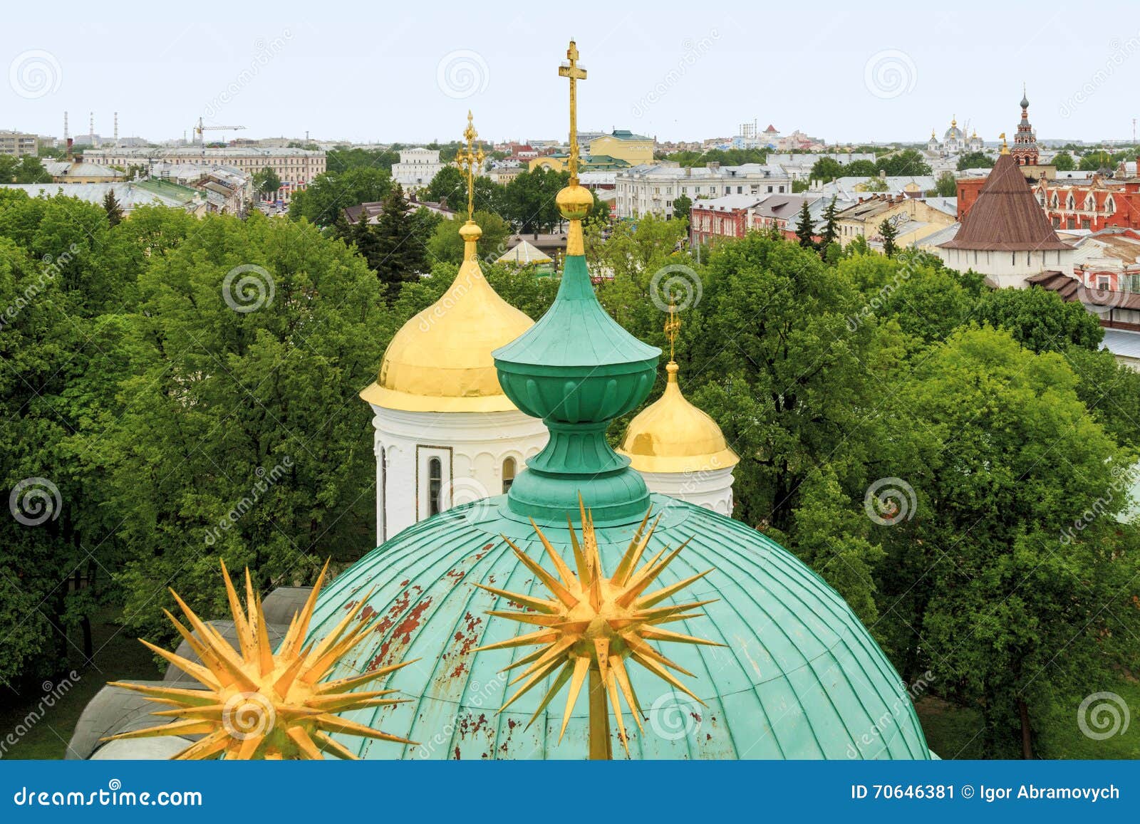 Yaroslavl from Belfry Transfiguration Monastery Editorial Photo - Image ...