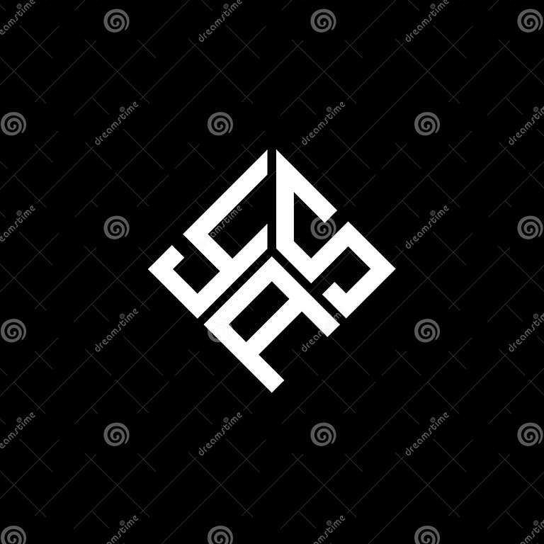 YAS Letter Logo Design on Black Background. YAS Creative Initials ...