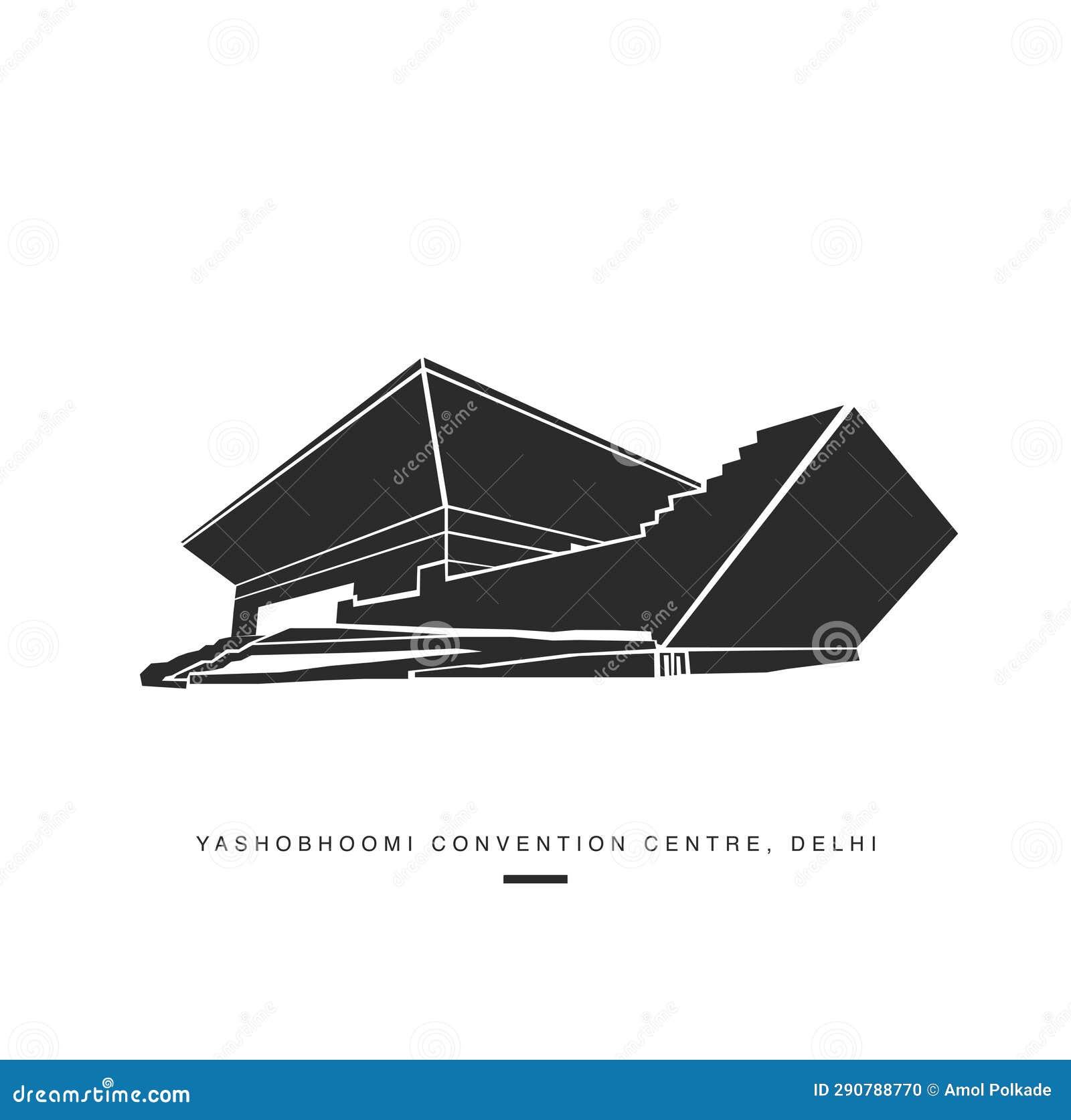 YashoBhoomi Convention Centre Building in Delhi Vector Icon Editorial ...