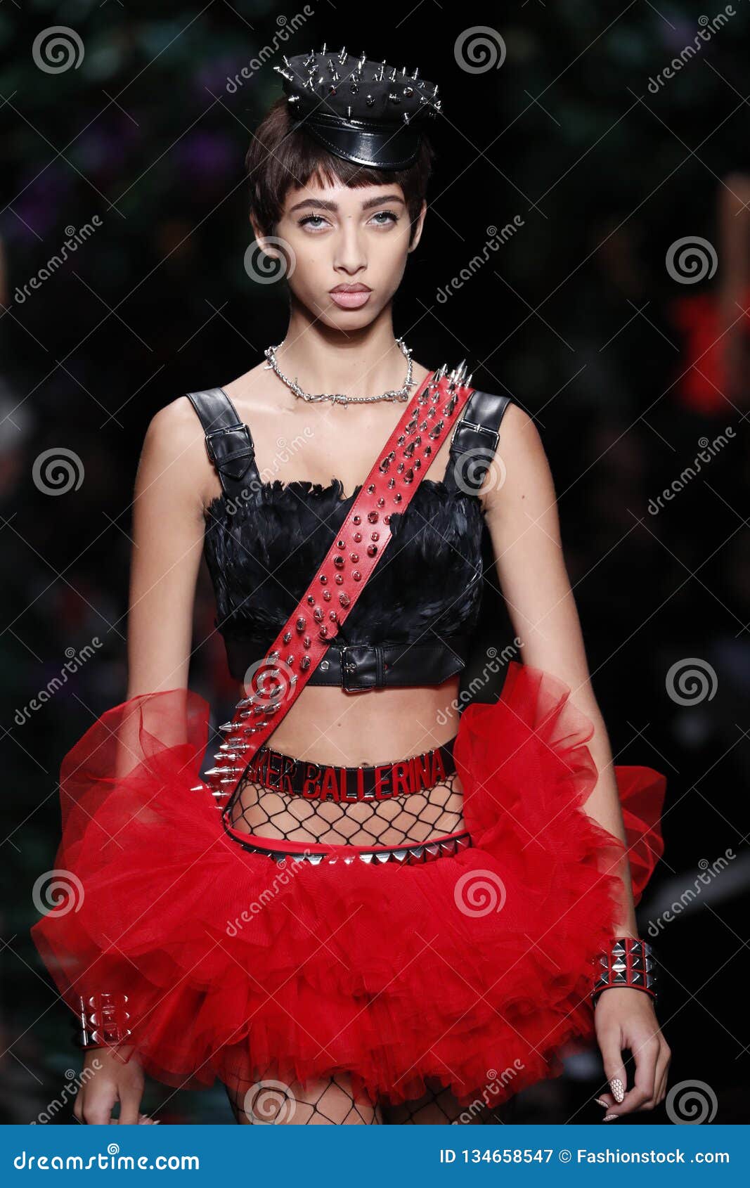 Yasmin Wijnaldum Walks the Runway at the Moschino Ready To Wear Spring ... Yasmin Wijnaldum Walks the Runway at the Moschino Ready To Wear Spring ...