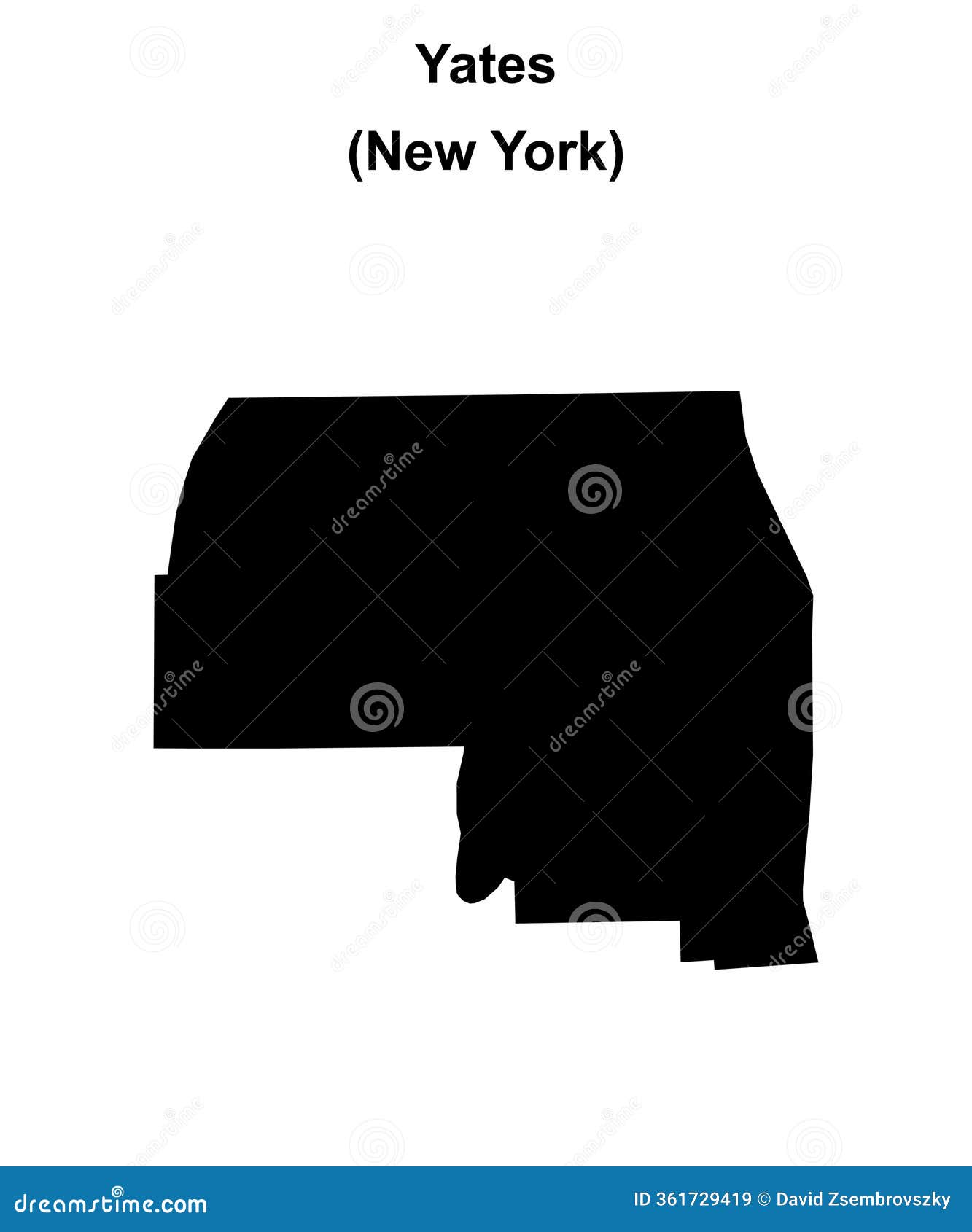 Yates Outline Map Vector Illustration | CartoonDealer.com #324052030