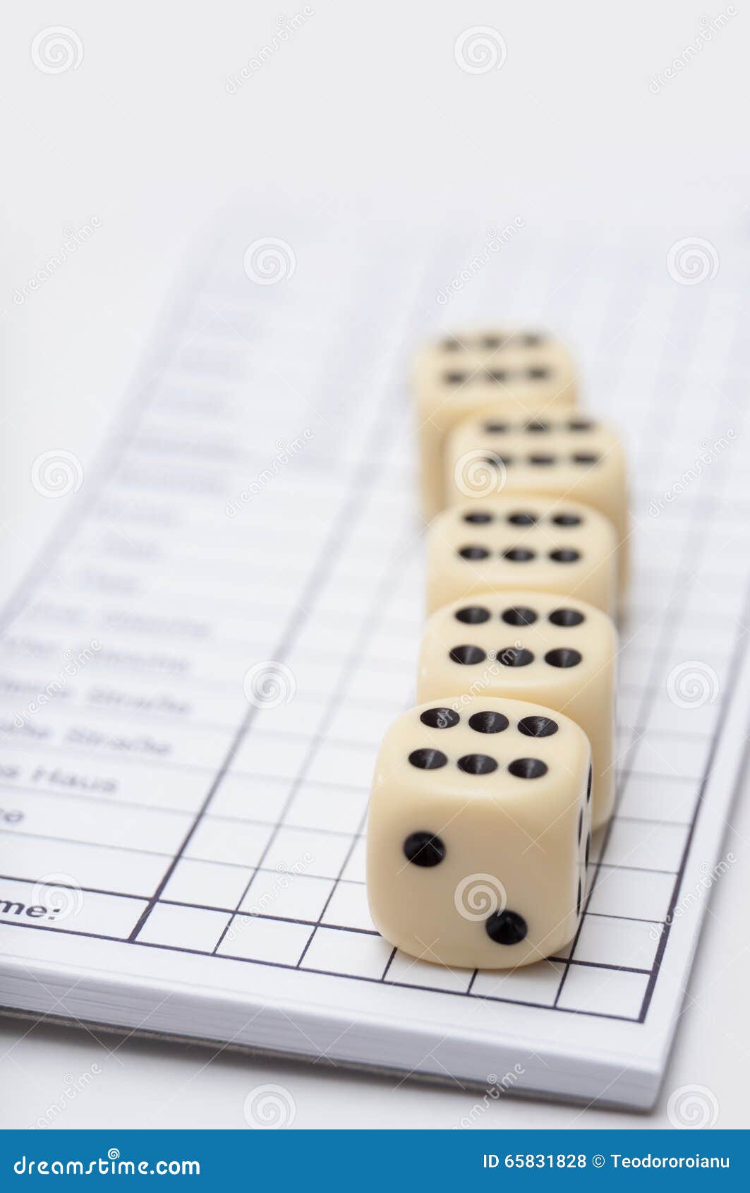 Yatzy game stock photo. Image of time, game, saboteur - 65831828