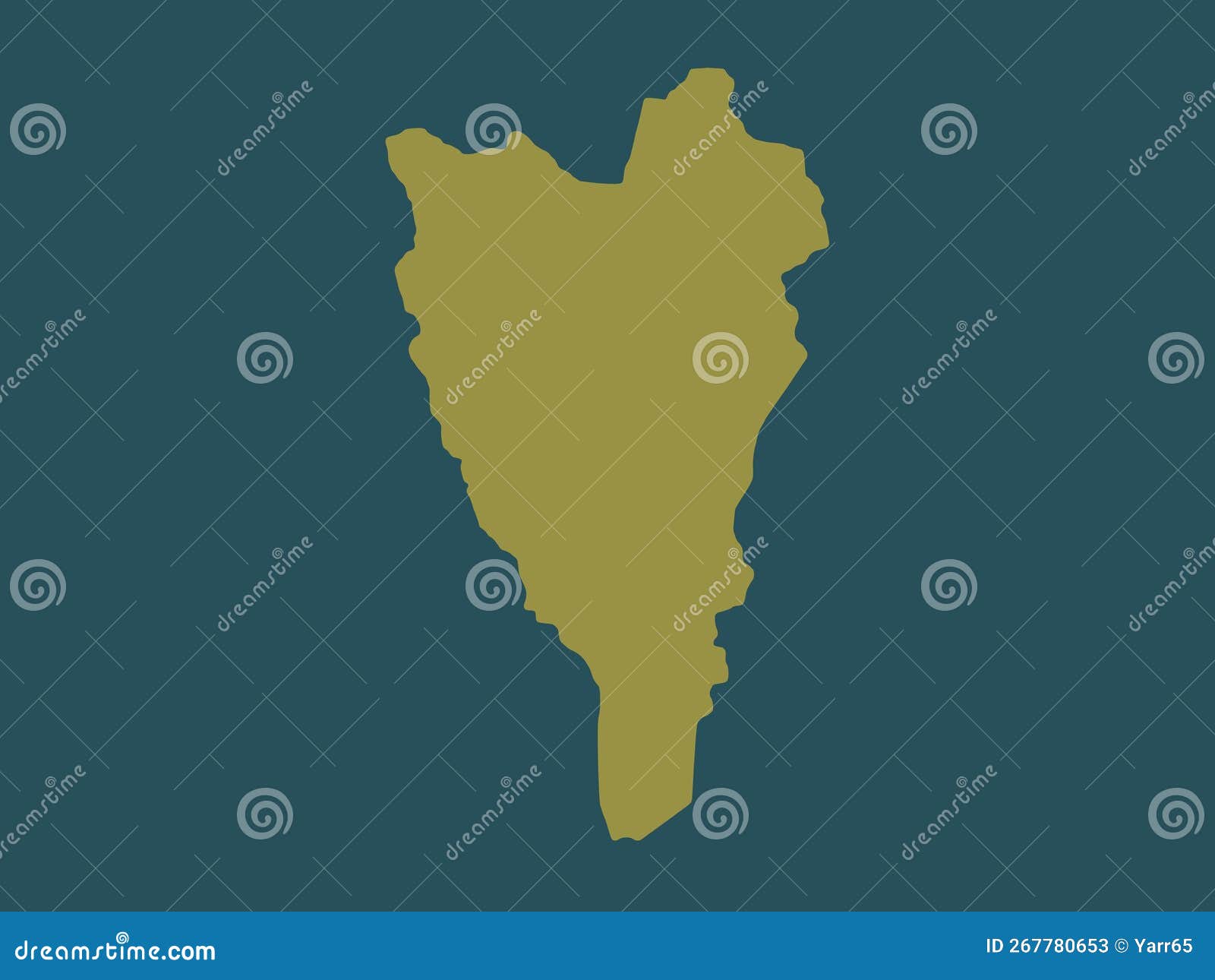 Yauco, Puerto Rico. Solid. No Legend Stock Illustration - Illustration ...