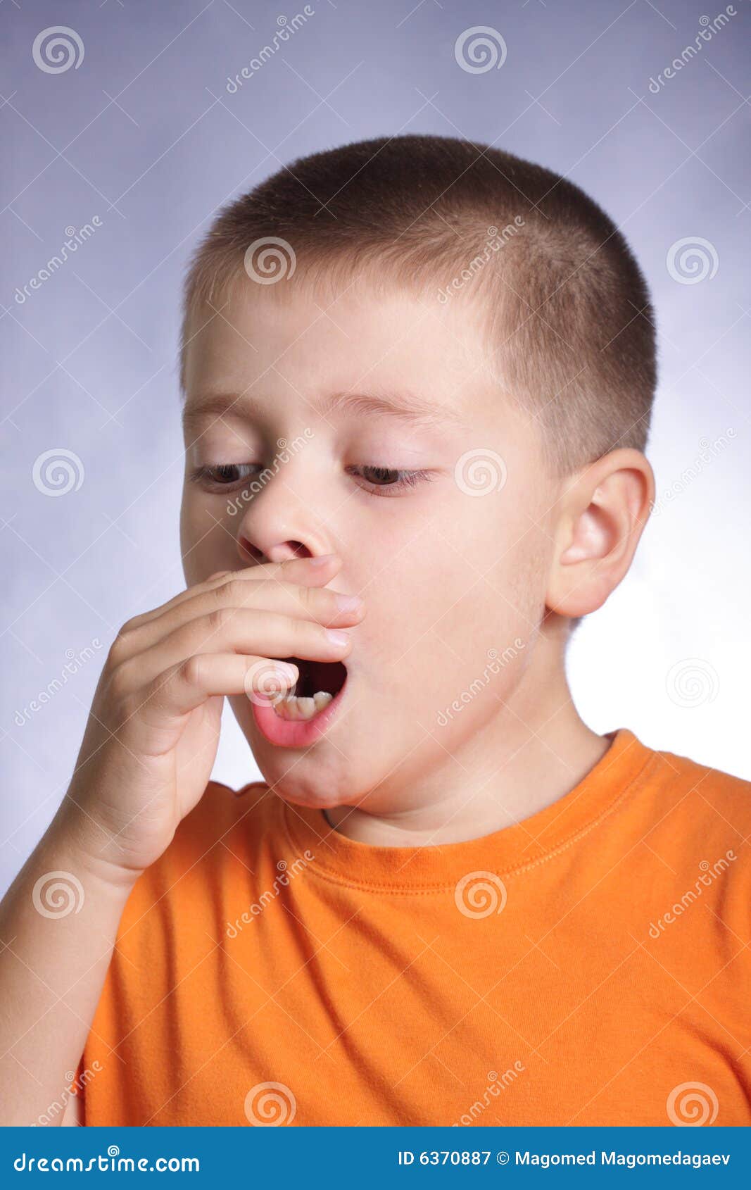 Yawn stock image. Image of front, hand, studio, flash - 6370887