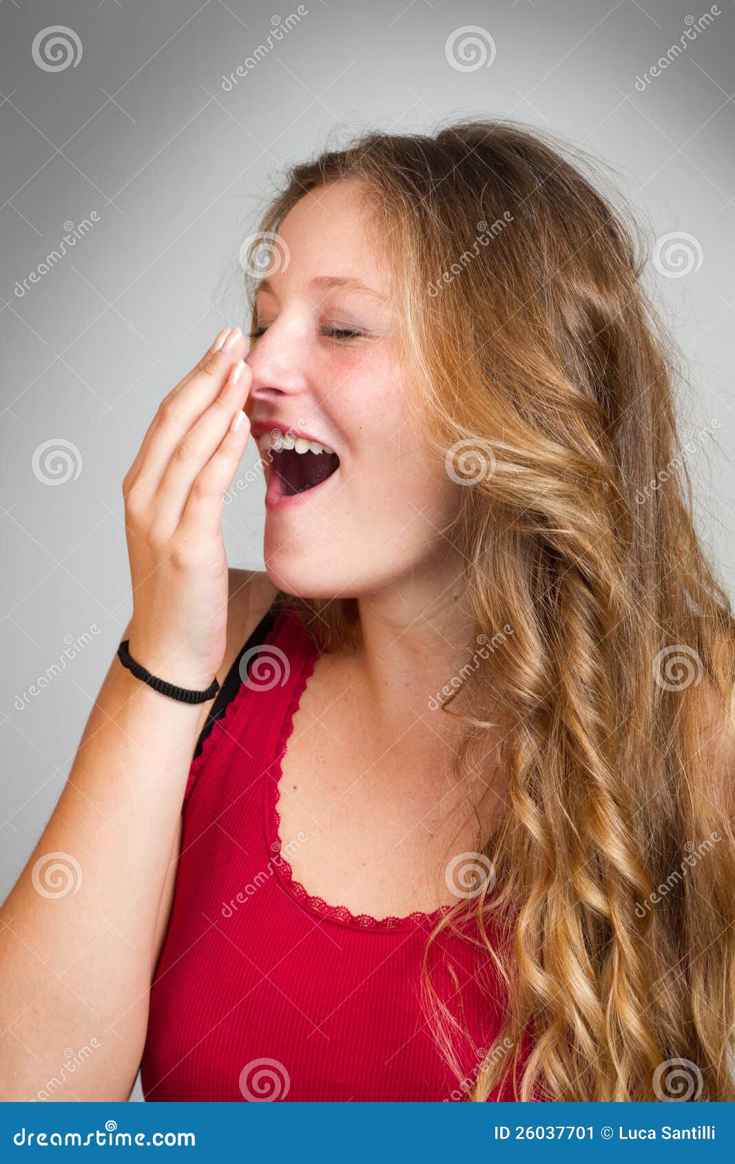 Yawn woman stock image. Image of female, yawning, beauty - 26037701