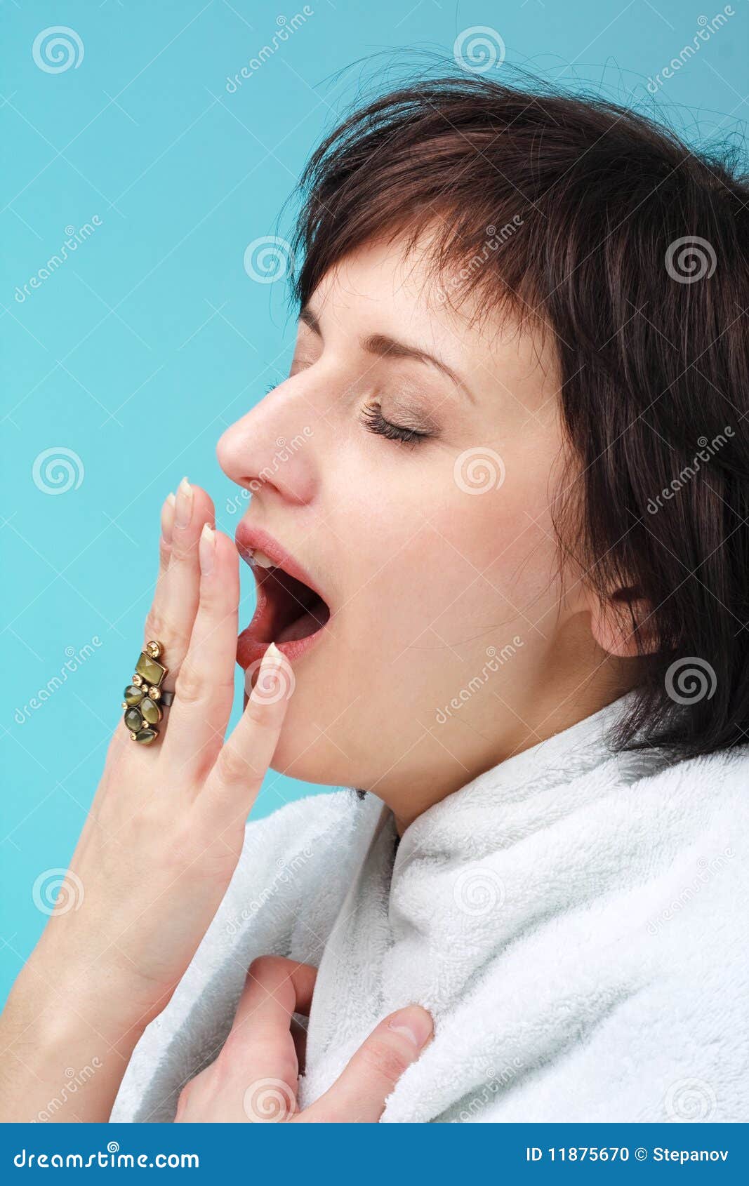 Yawning stock photo. Image of human, health, drowsy, face - 11875670