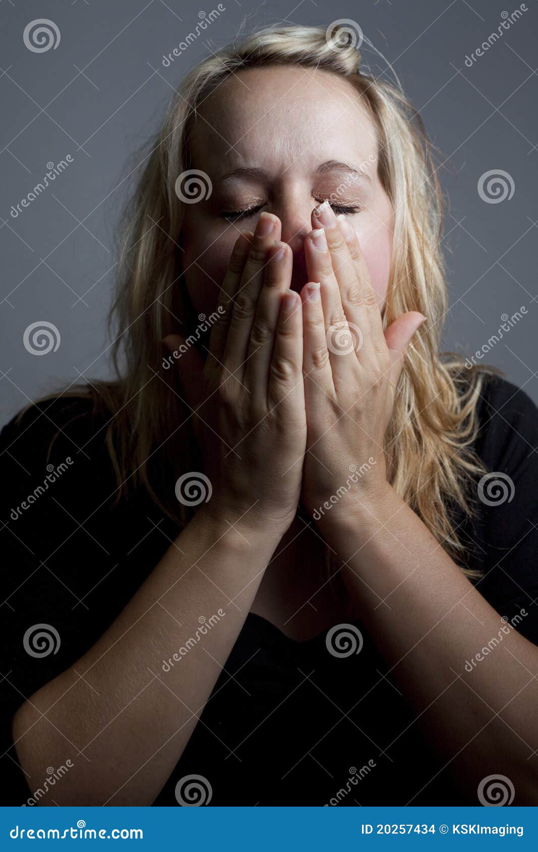 Yawning stock photo. Image of exhaustion, stress, emotional - 20257434