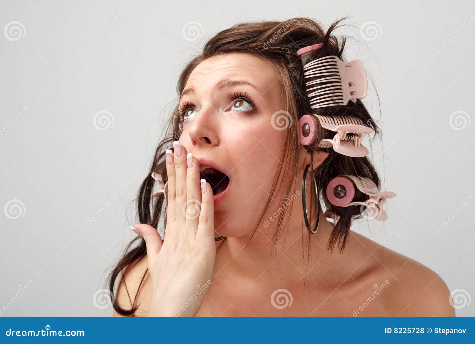 Yawning stock photo. Image of human, yawning, fashion - 8225728