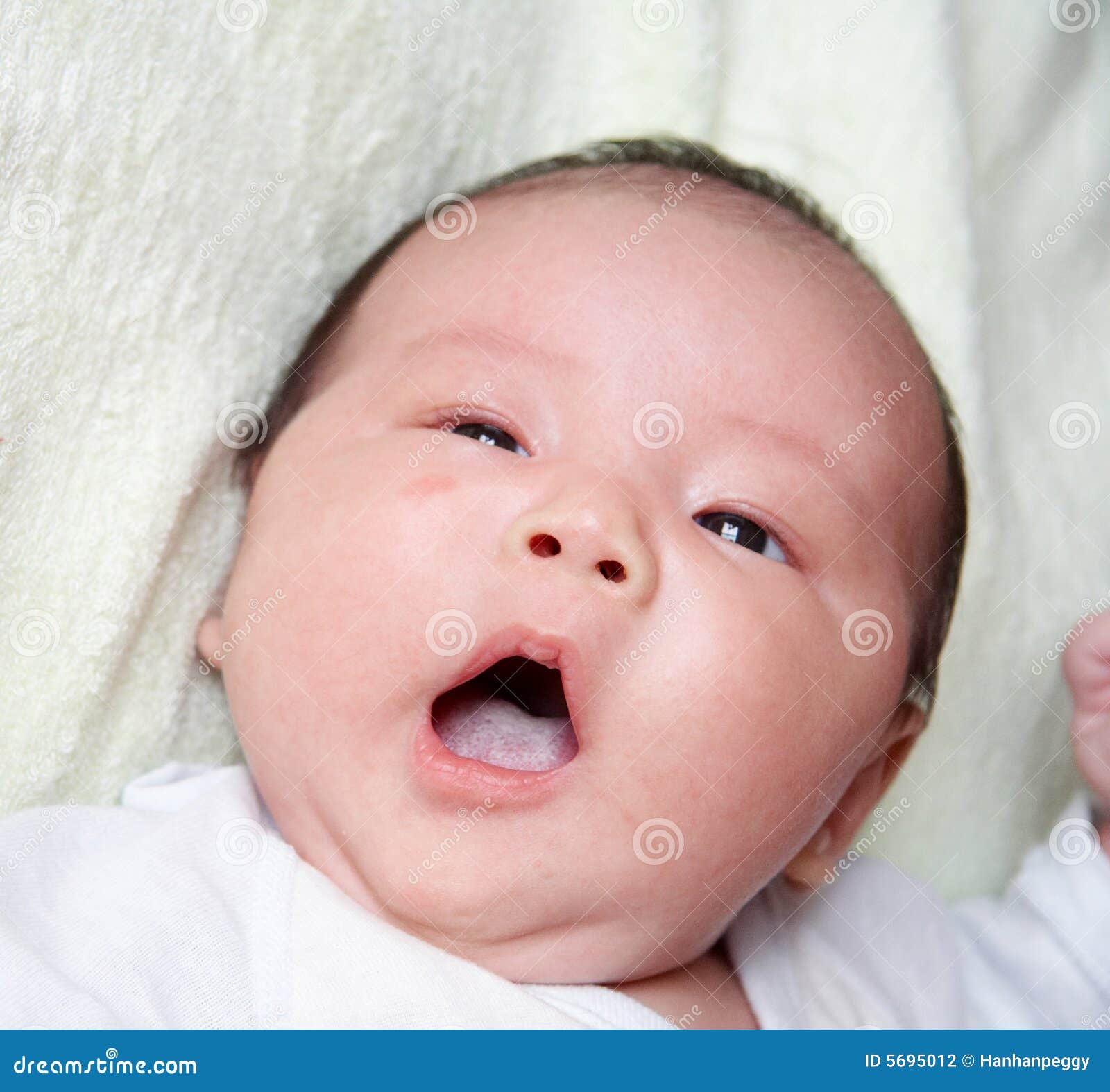 Yawning baby stock photo. Image of delightful, attention - 5695012