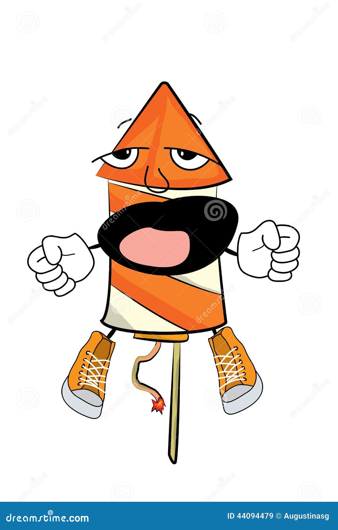 Sad Fireworks Cartoon Royalty-Free Illustration | CartoonDealer.com ...