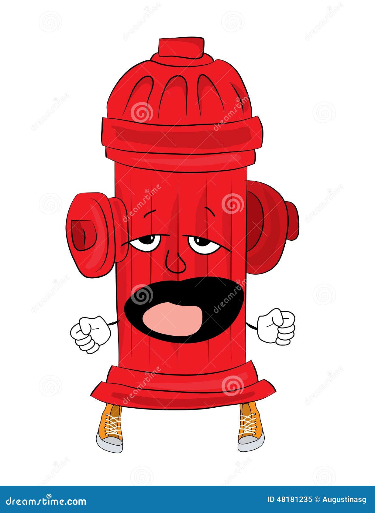 Yawning Hydrant Cartoon | CartoonDealer.com #48181235