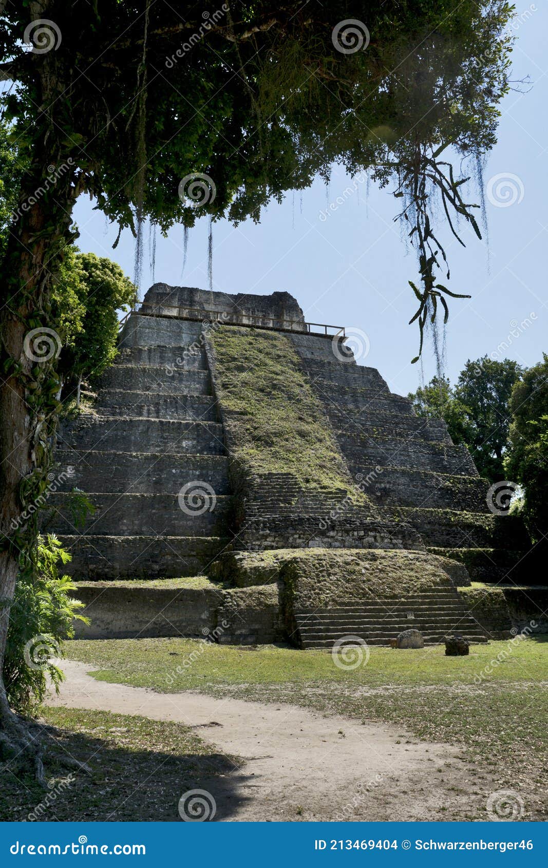 Yaxha, Guatemala: Pyramid/Structure 216 Editorial Stock Image - Image ...