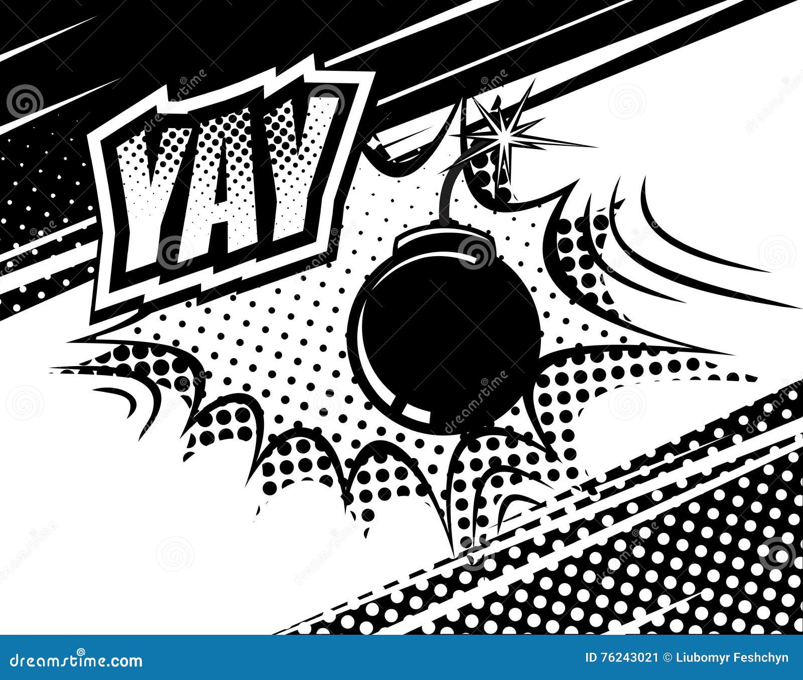 YAY Comic Sound. Bubbles and Explosions in Pop Art Style. Elements of ...
