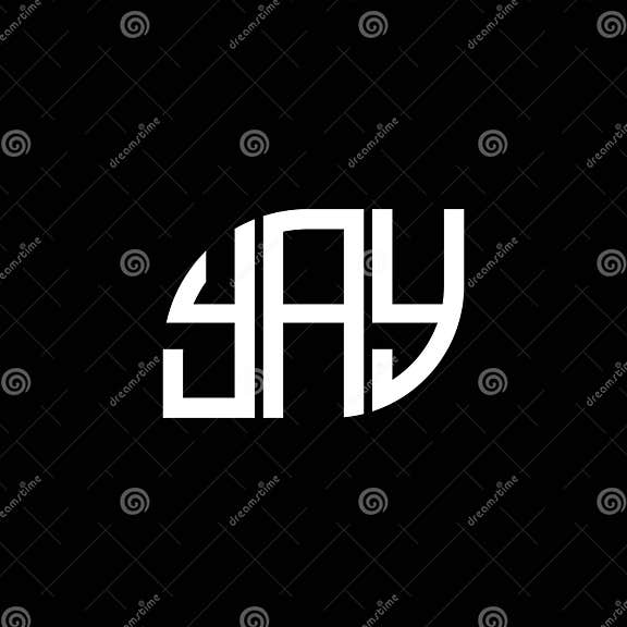 YAY Letter Logo Design on White Background. YAY Creative Initials ...