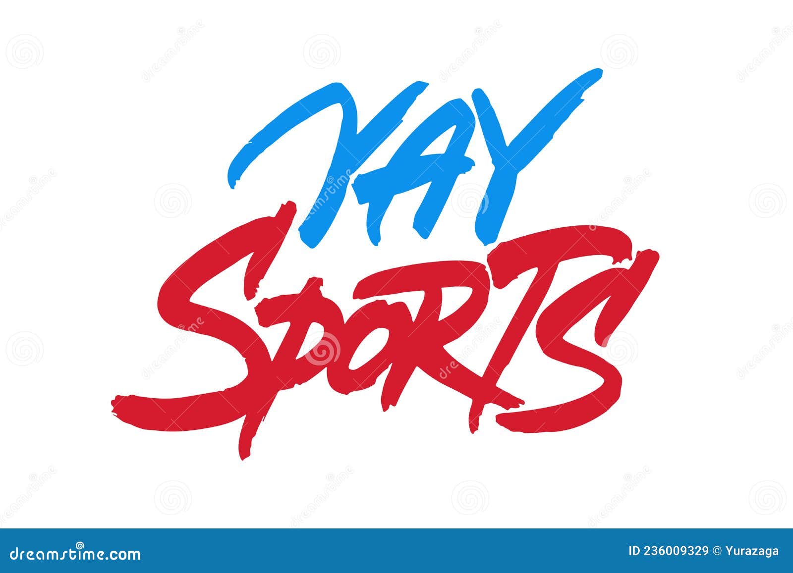 Yay Sports Lettering Design Stock Vector - Illustration of signage ...