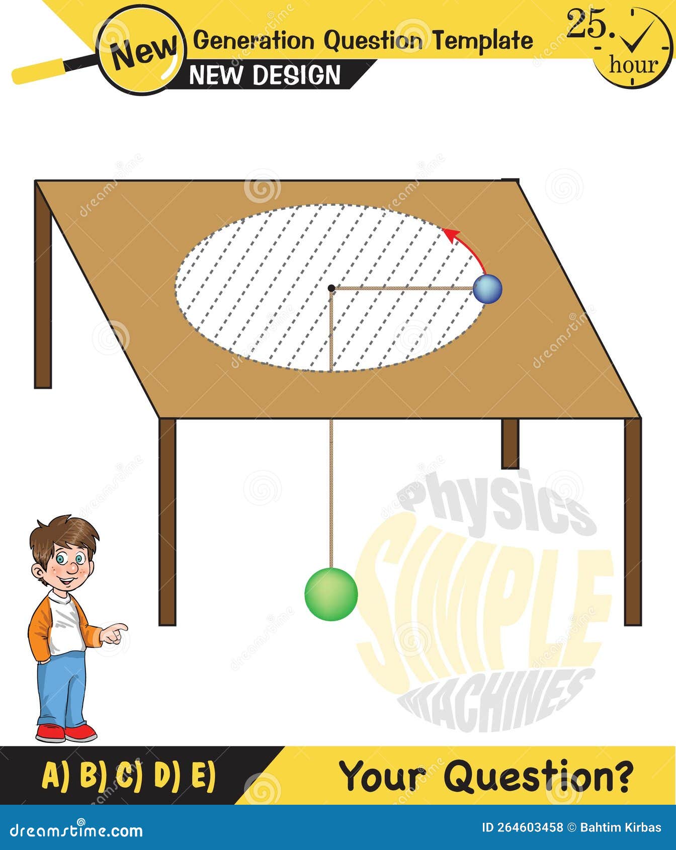 Physics, Spring System, Motion of a Mass on an Ideal Spring, Periodic ...