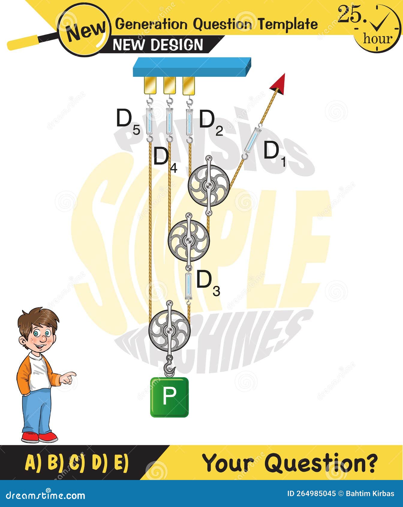 Physics, Science Experiments on Force and Motion with Pulley, Pulley ...