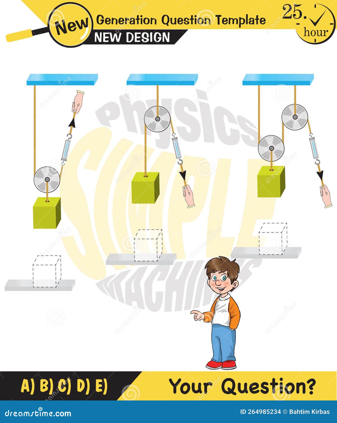 Pulley Examples, Types. Force Increase By Pulley Blocks. The Laws Of ...
