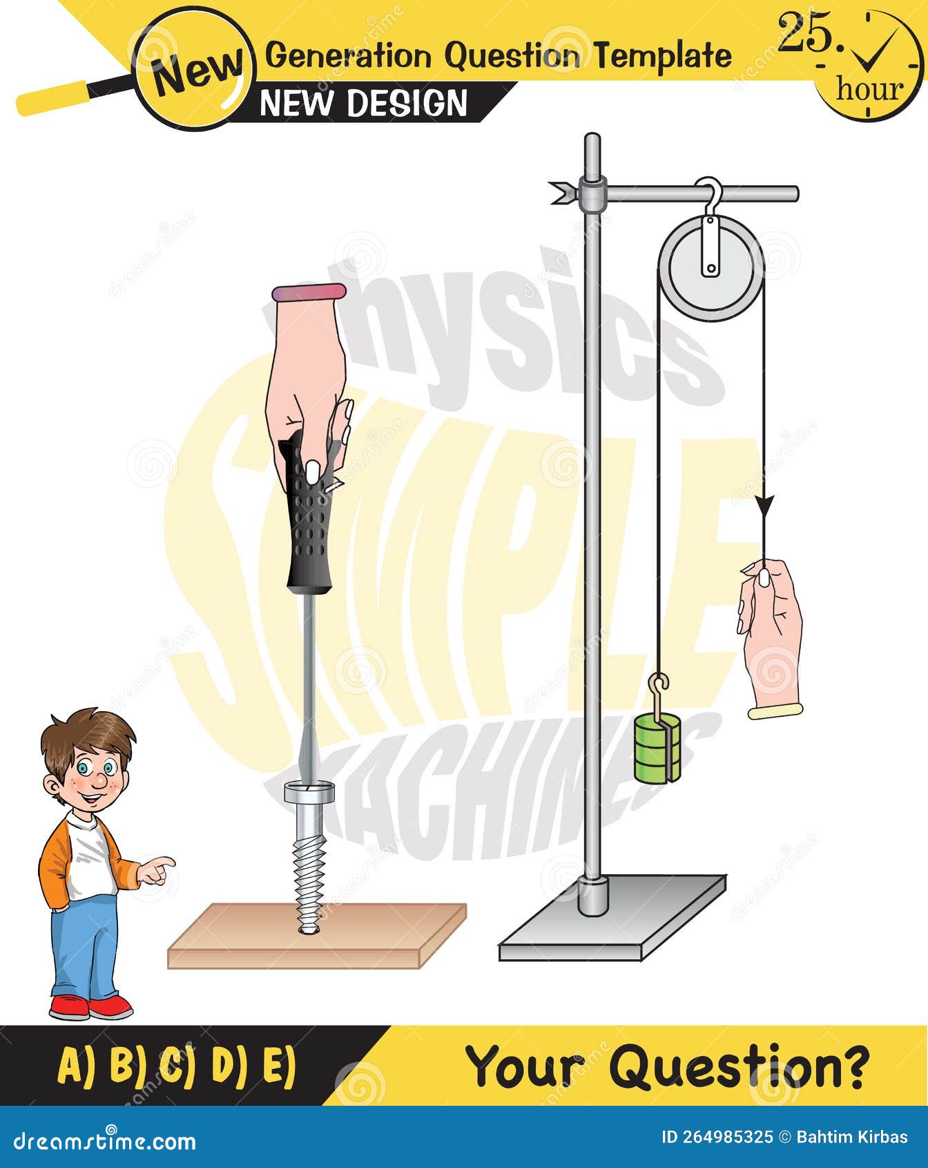 Physics, Science Experiments on Force and Motion with Pulley, Pulley ...